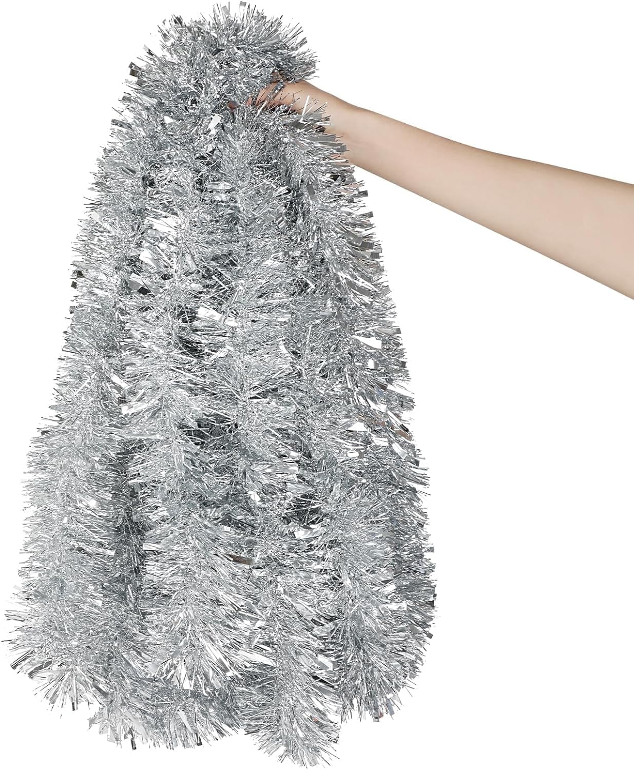 Ayieyill 33ft Tinsel Garland Hanging Christmas Tree Garland for ...