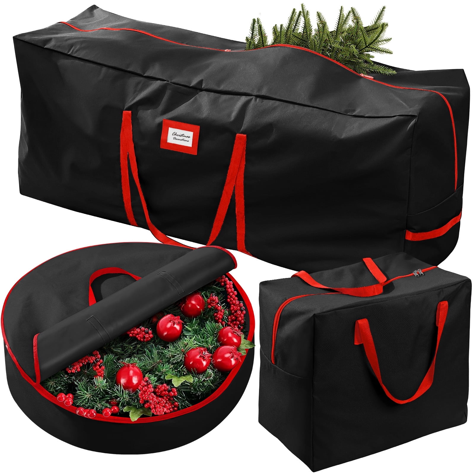 Ayieyill 3Pcs Christmas Tree Storage Bag, Christmas Tree Bag for 9 FT ...