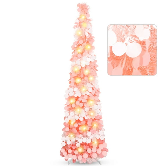 Christmas Tree Fir Pre-Lit Artificial Christmas Tree On-Site - Walmart.com