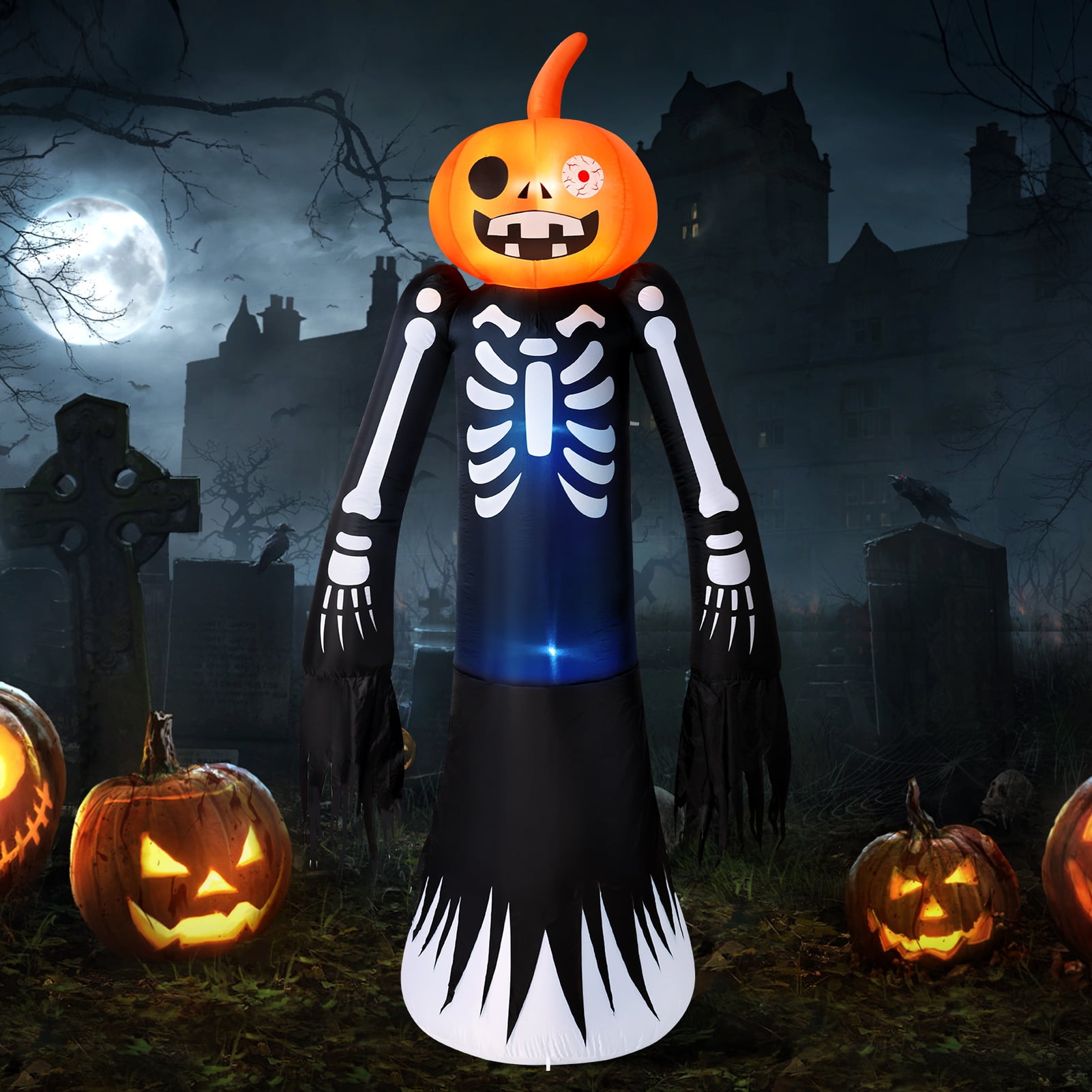 Ayieyill 9FT Halloween Inflatables Decorations, Large Halloween ...