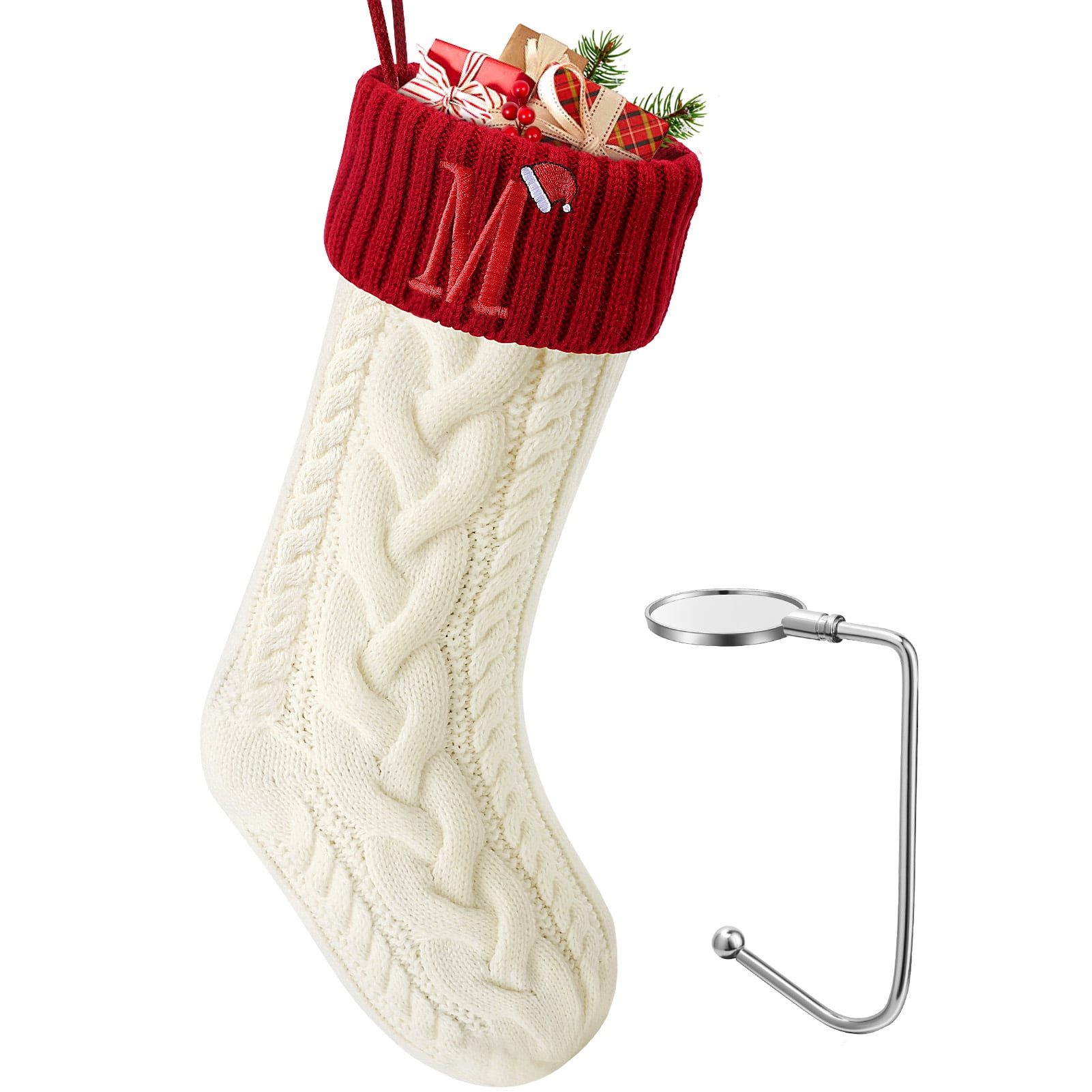 Ayieyill Christmas Stockings with Letters, Super Soft Monogram ...