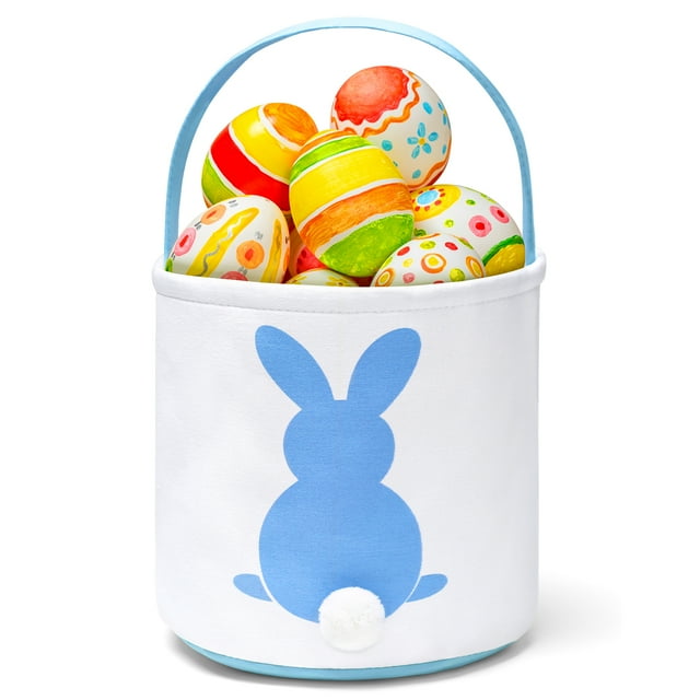 Ayieyill Cute Rabbit Pattern Easter Bunny Baskets for Kids, Customized ...