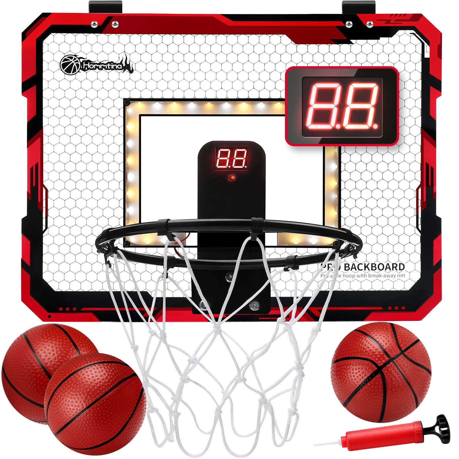 Ayieyill Indoor Basketball Hoop for Kids | Automatic Scoring Basketball ...