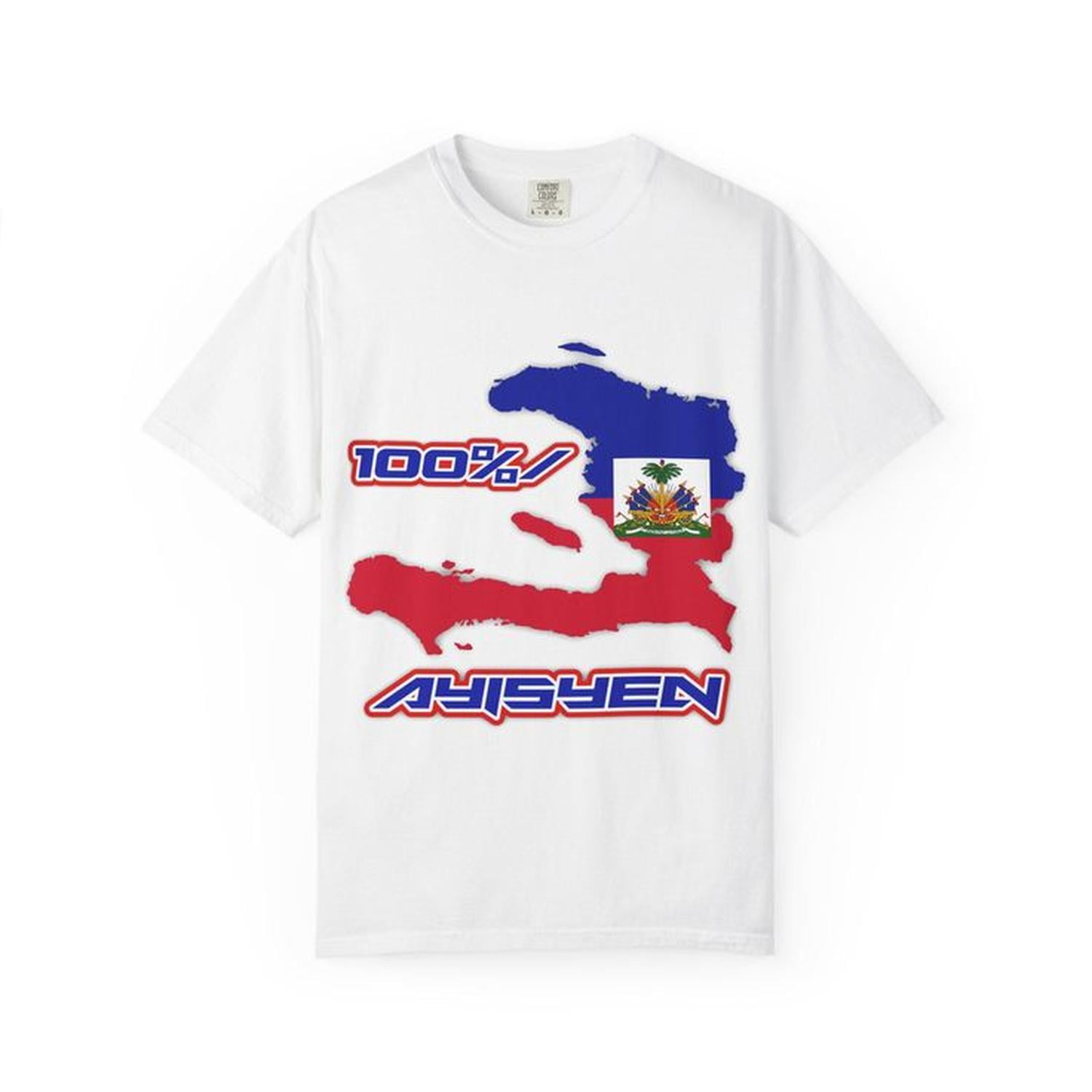 Ayisyen T-Shirt_ 100% Haitian Pride, Unisex Garment-Dyed Tee - Walmart.com