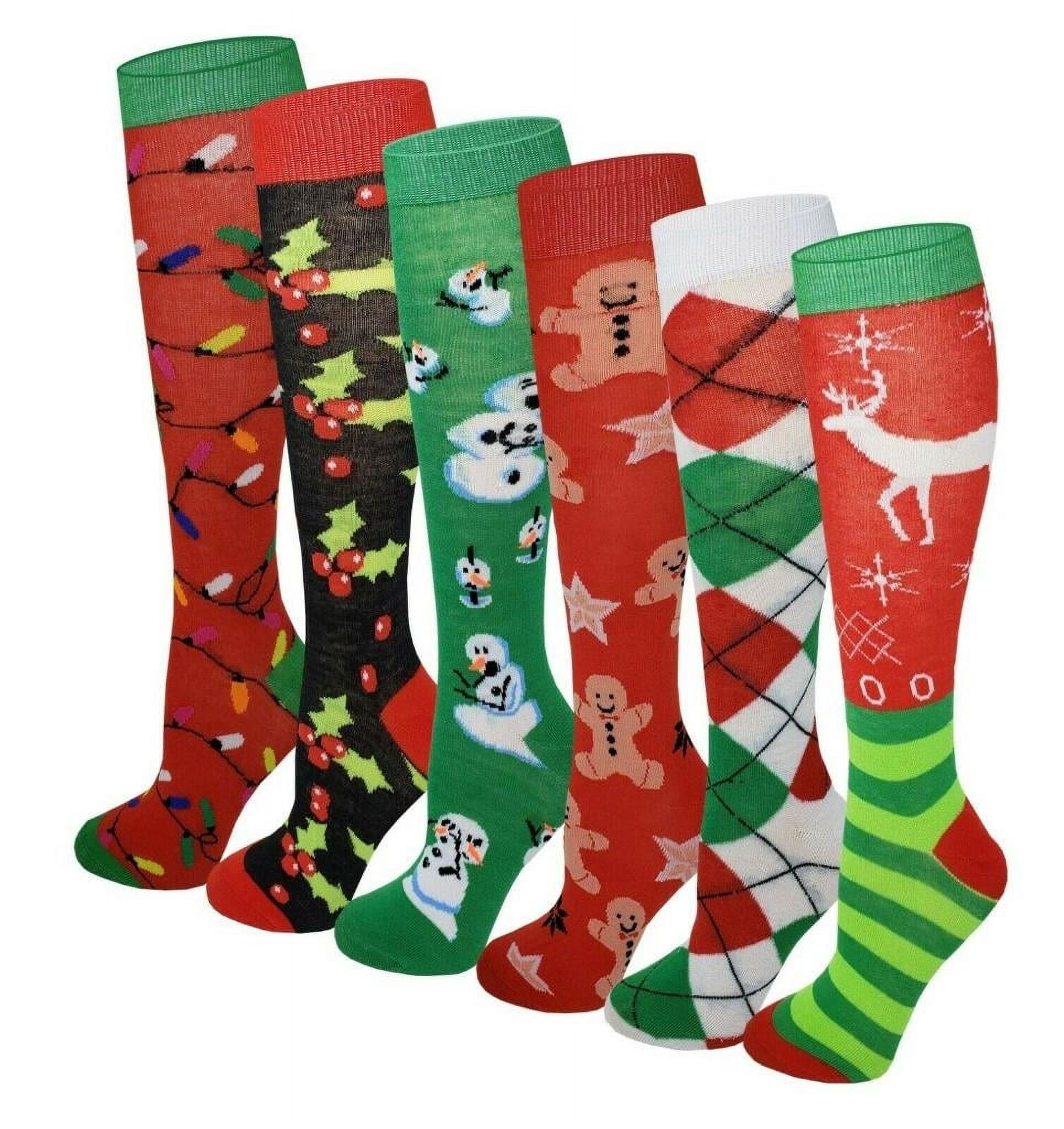 Ayla 6 Pairs Kids Big Girls Youth Baby Children's Novelty Design Knee ...