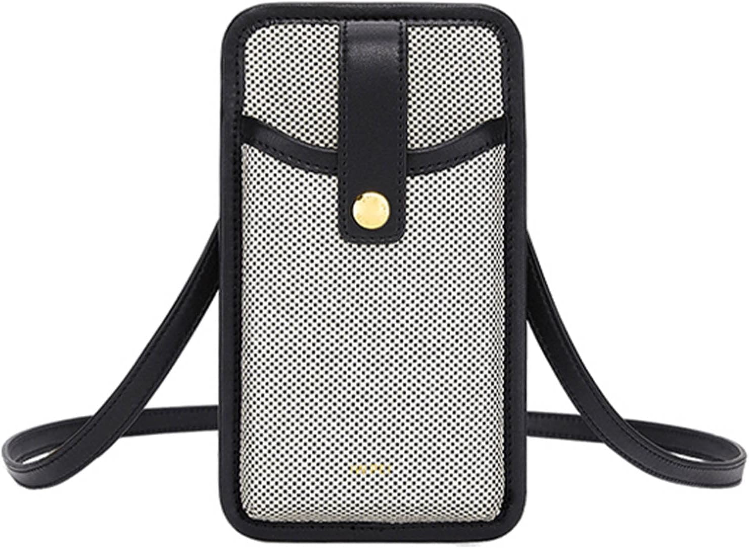 Aylin Canvas & Quinn Vegan Leather Cell Phone Crossbody Bag - Walmart.com