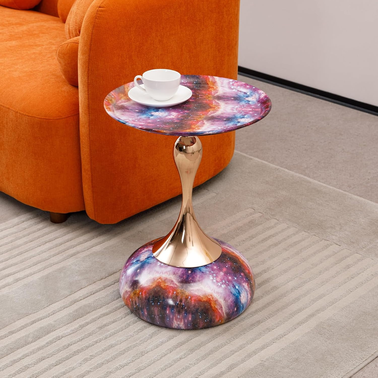 Aylncasa Drink Table,Small Minimalist Accent Table,Multi-Purpose Metal ...