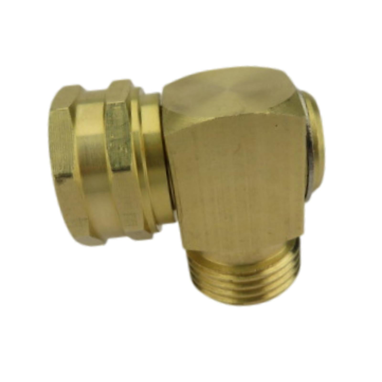 Aymzbd 90 Degree Solid Brass Hose Connector 3/4" Ght Pipe Fittings Easy ...