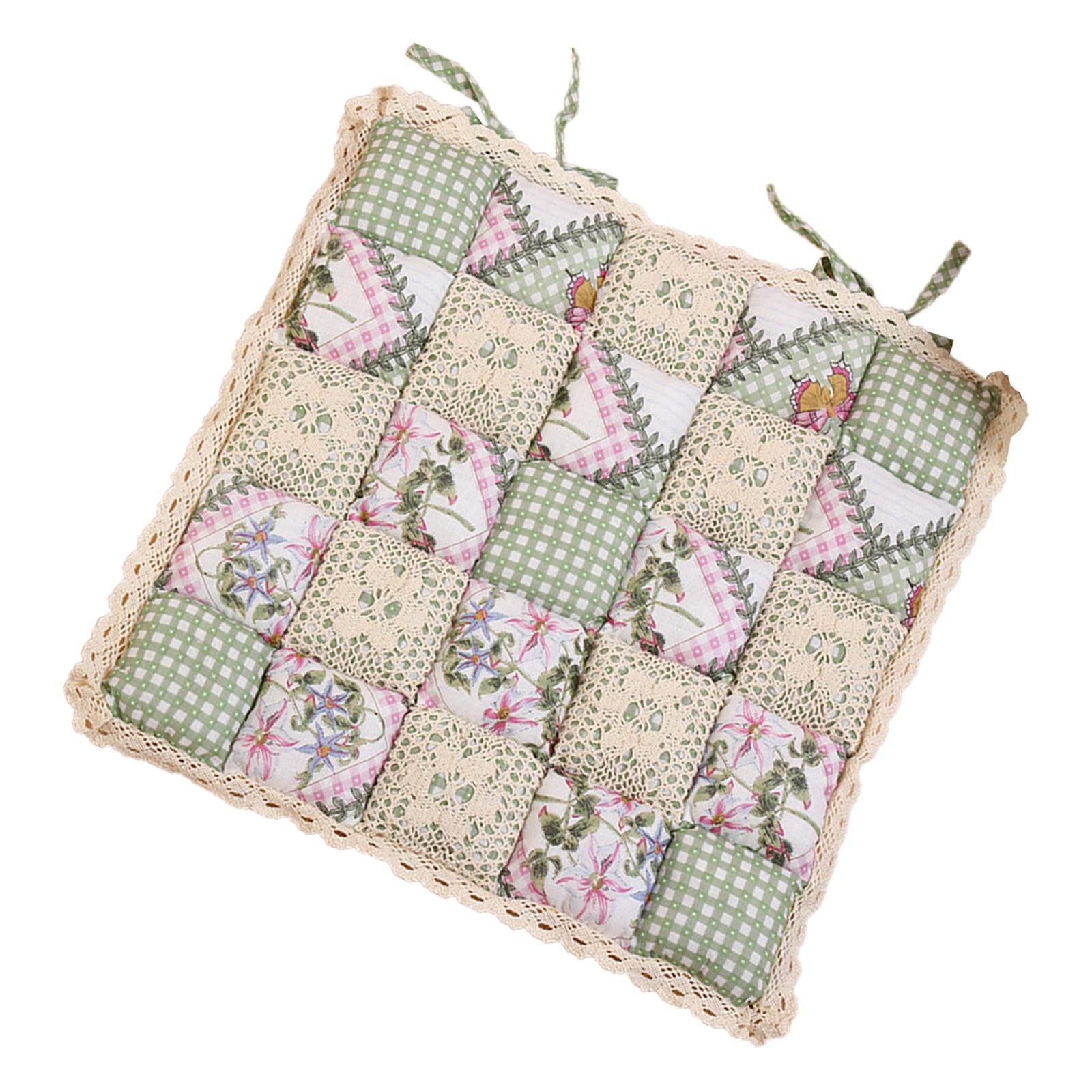 Aymzbd Chair Cushion with Lace Square 40Cmx40cm Soft Washable Seat Pad ...