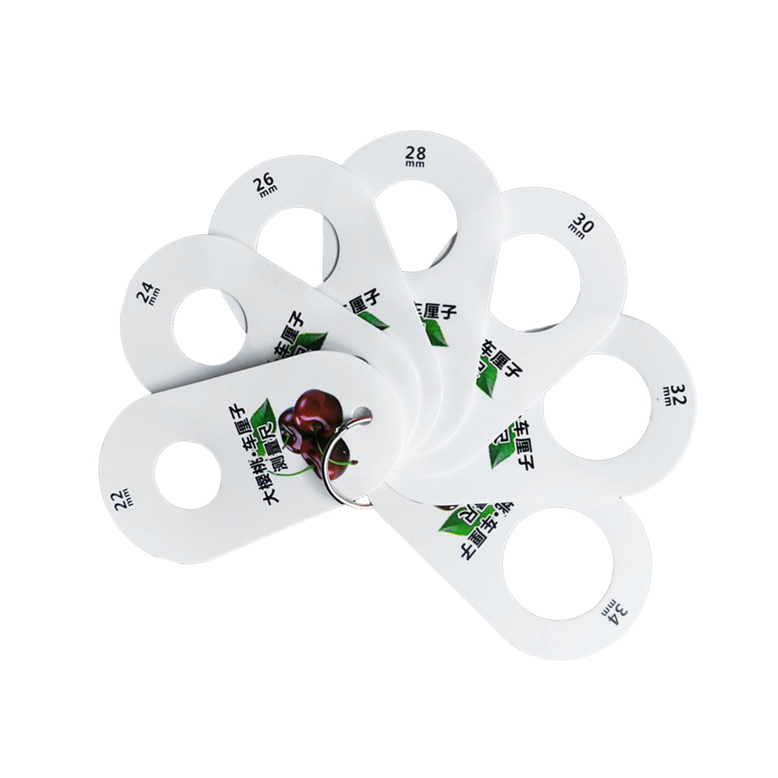 Aymzbd Cherry Fruit Caliper Ruler for Fruits, 7 Holes, Multifunction ...