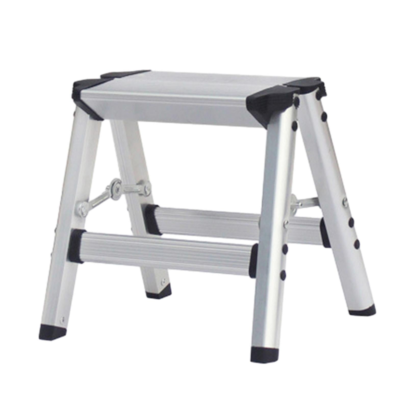Aymzbd Folding Ladder Multiuse Sturdy Aluminum Alloy Space Saving ...