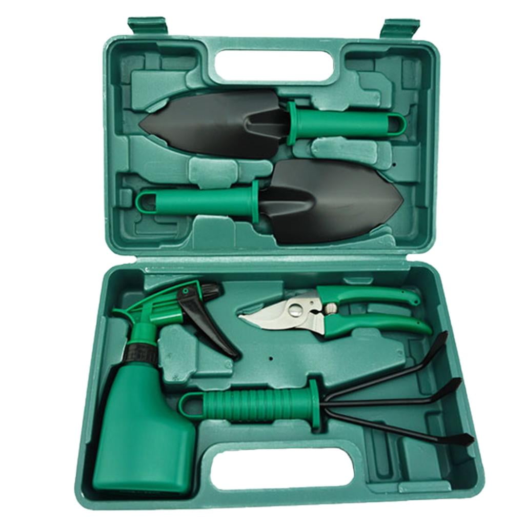 Aymzbd Garden Hand Tools Set, 5Pcs Gardening Tools Trowel Rake Pruning ...