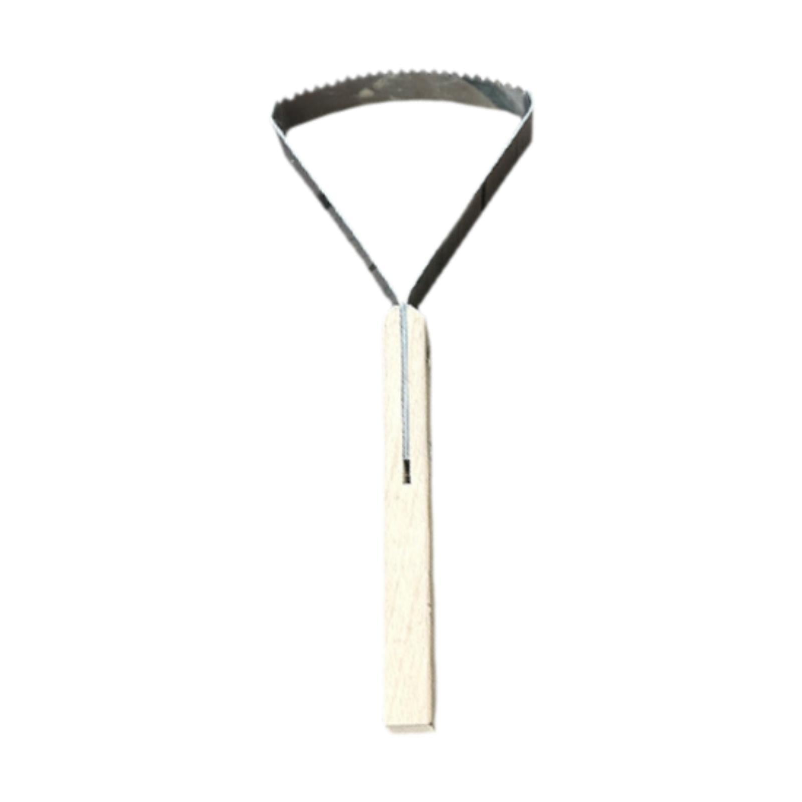 Aymzbd Handheld Grass Scraper Comfortable Wooden Handle Hand Tool for ...
