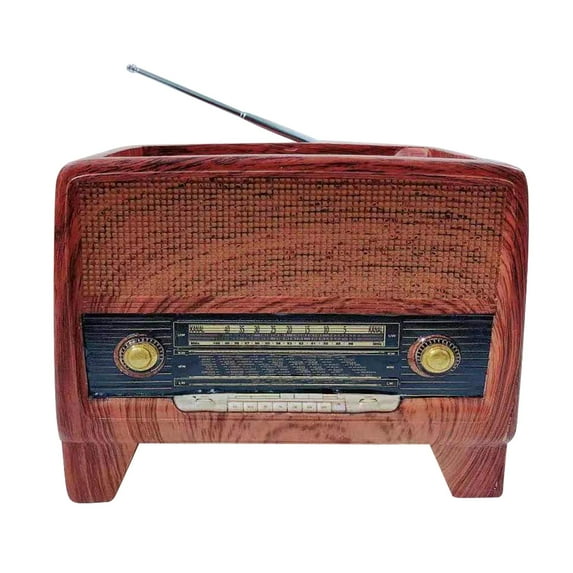 Aymzbd Resin Plant Pot Radio Shape Decoration Cactus Pot Plant Vintage ...