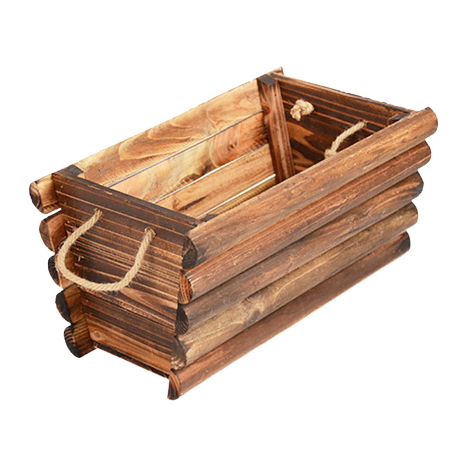 Aymzbd Rustic Wooden Flower Planter Multipurpose for Wedding Decor with ...