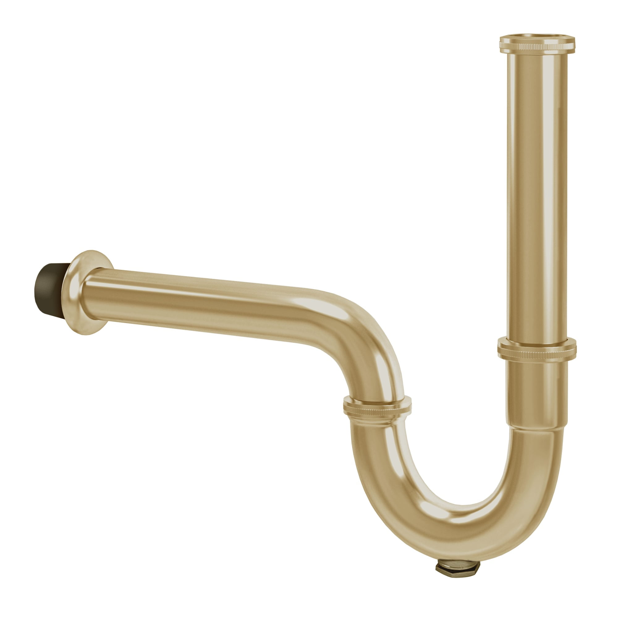 Ayna Decors Brass P Trap, 1 1/4 Bathroom Basin Waste Trap Drain Kit ...