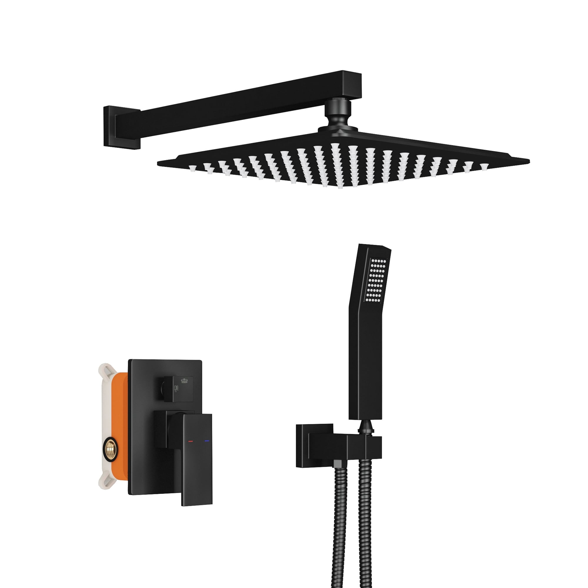 Ayna Decors Stainless Steel Shower System with 12 Inch Rain Shower Head ...