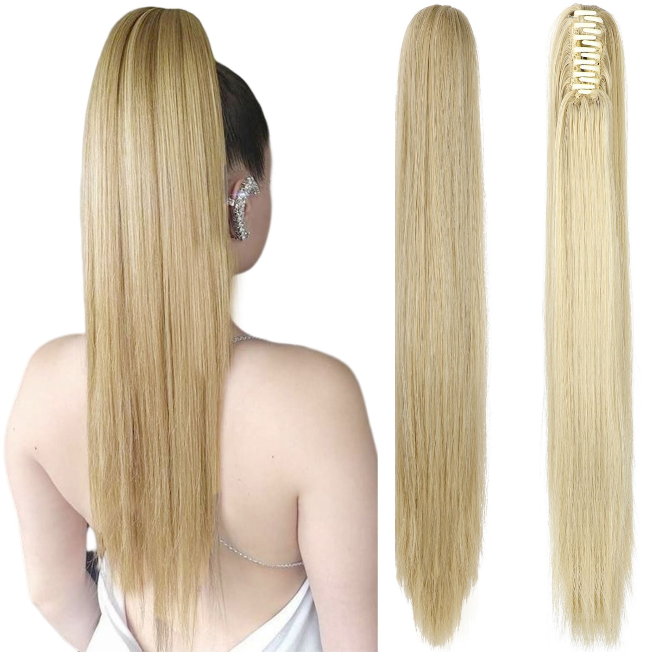 AynnQueen Ponytail Extension Claw Clip in Pony Tails Hair Extensions ...