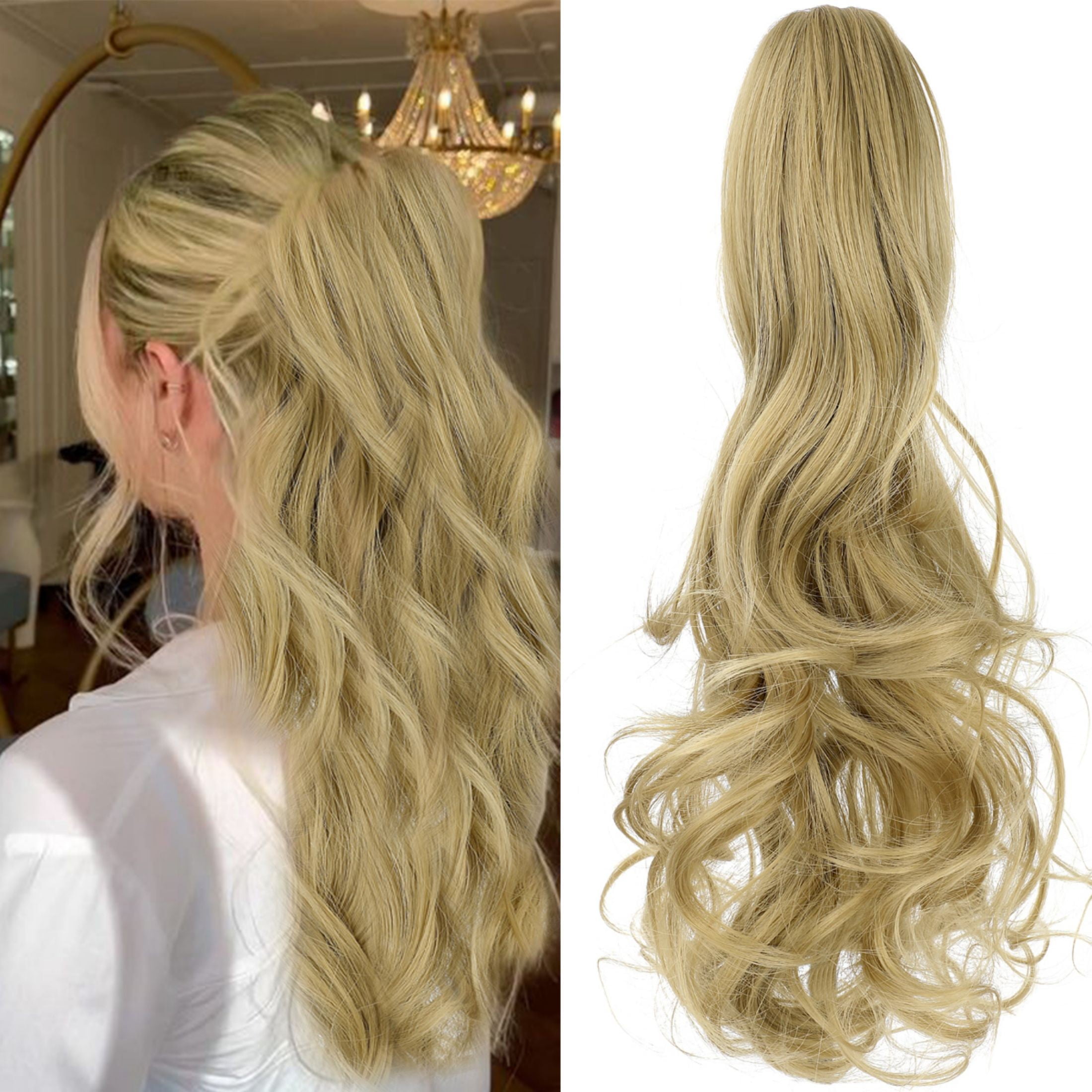AynnQueen Ponytail Extension Claw Clip in Pony Tails Hair Extensions ...