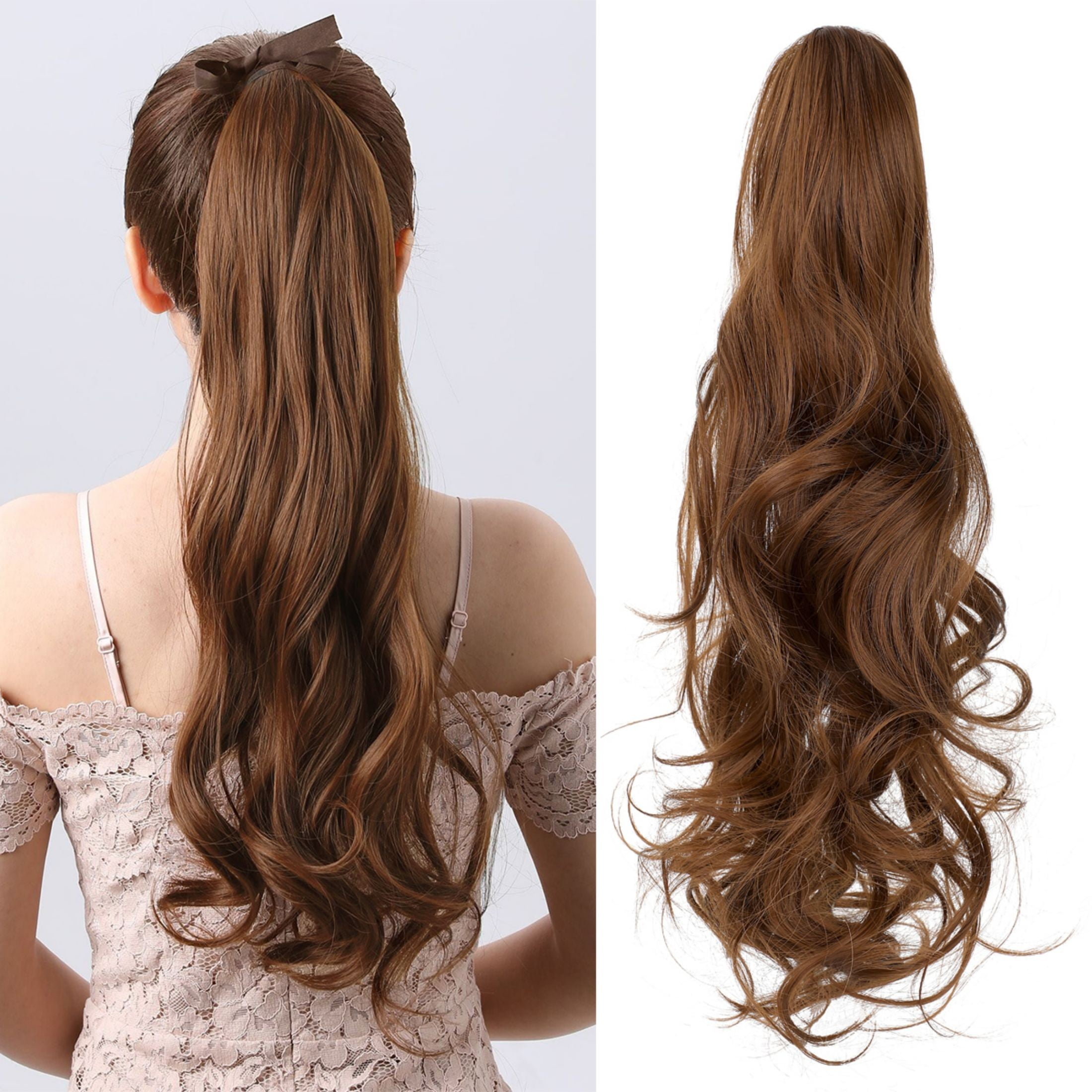 AynnQueen Ponytail Extension Claw Clip in Pony Tails Hair Extensions ...