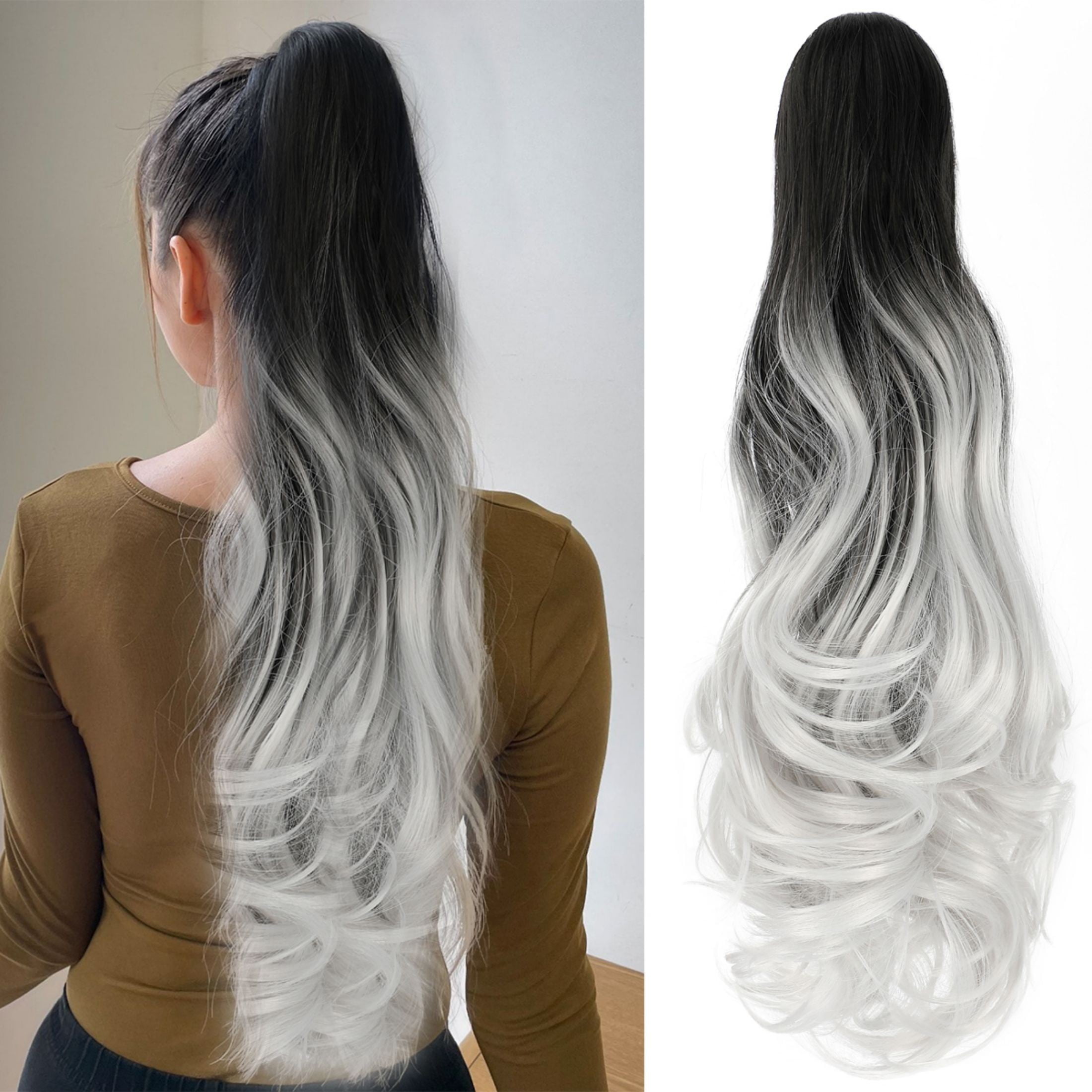 AynnQueen Ponytail Extension Claw Clip in Pony Tails Hair Extensions ...