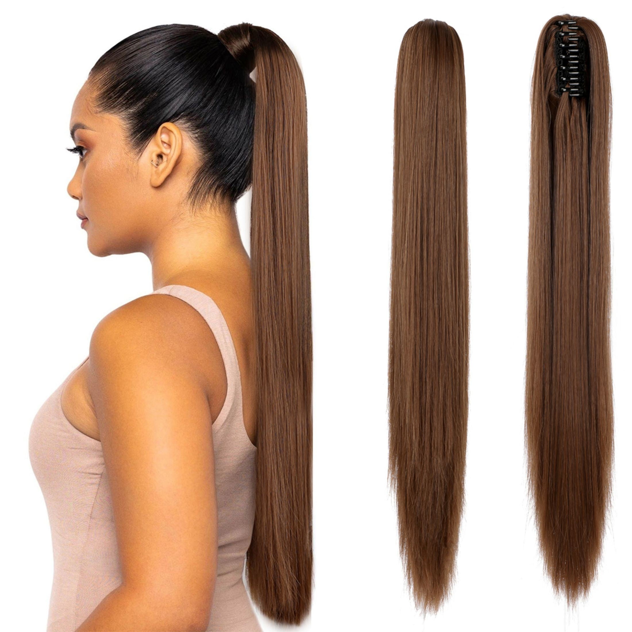 AynnQueen Ponytail Extension Claw Clip in Pony Tails Hair Extensions ...