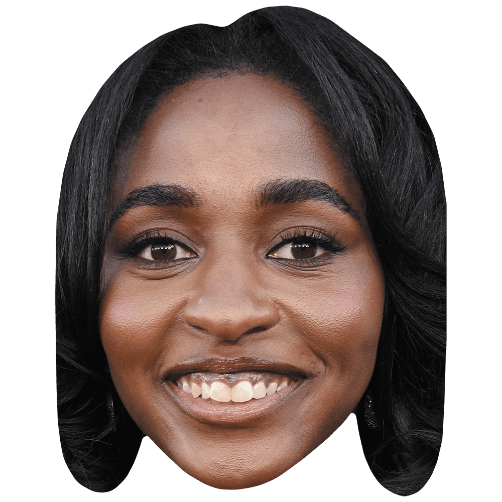 Ayo Edebiri (Smile) Celebrity Mask, Flat Card Face, Fancy Dress Mask ...