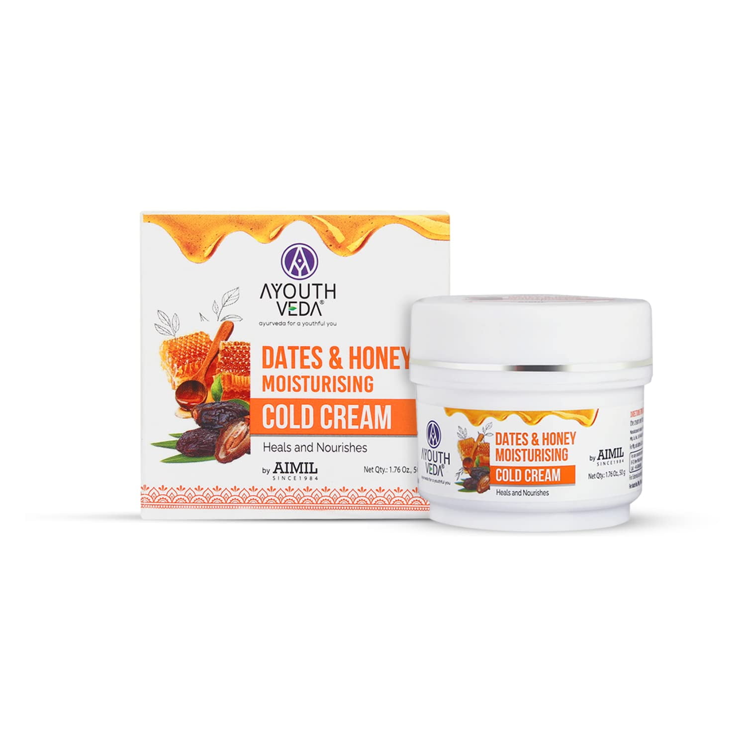 Ayouthveda Dates Honey Moisturising Cold Cream Deep Nourishing Skin ...