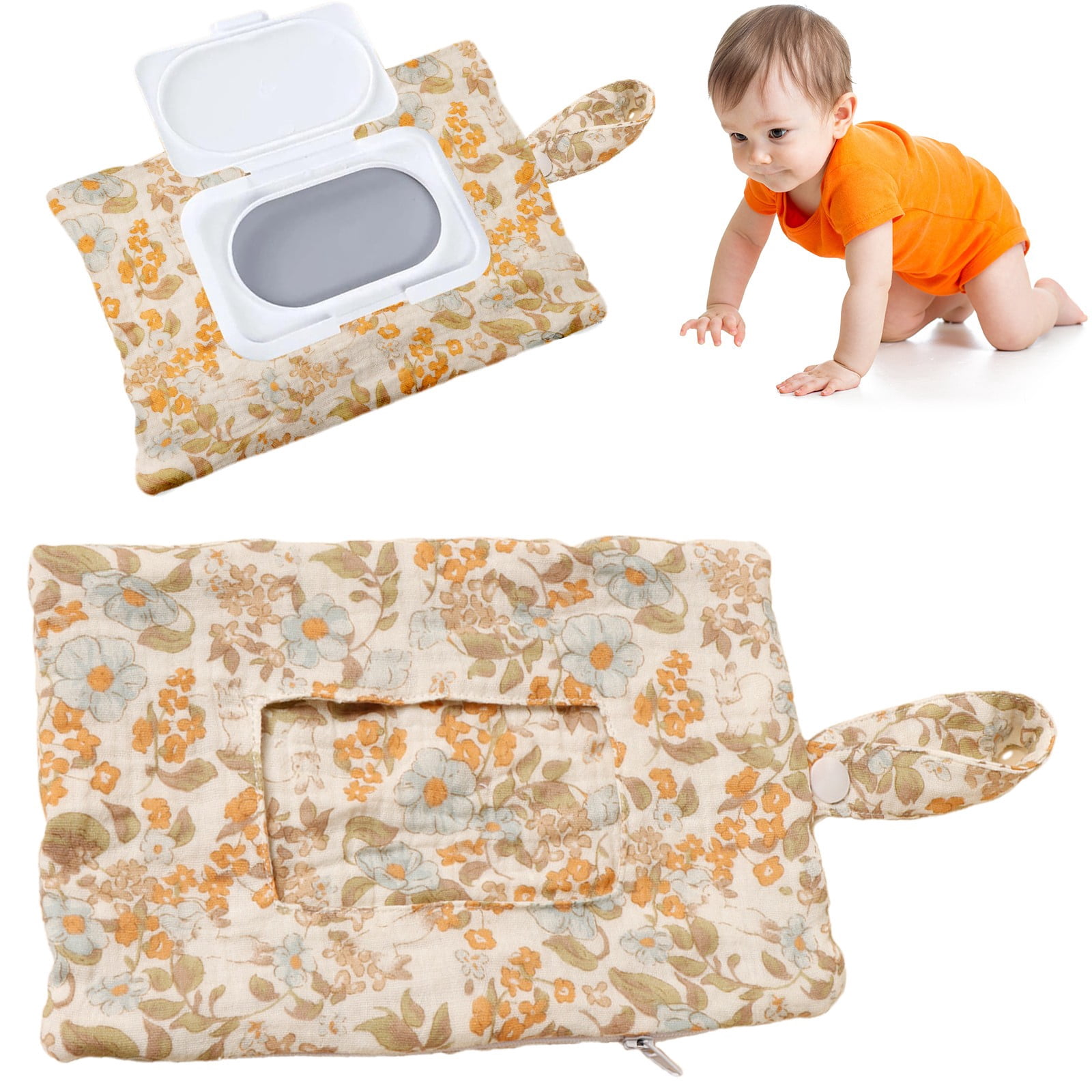 Ayprnig Diaper And Wipes Pouch Diaper Wipe Holder Wipes Pouch Portable ...