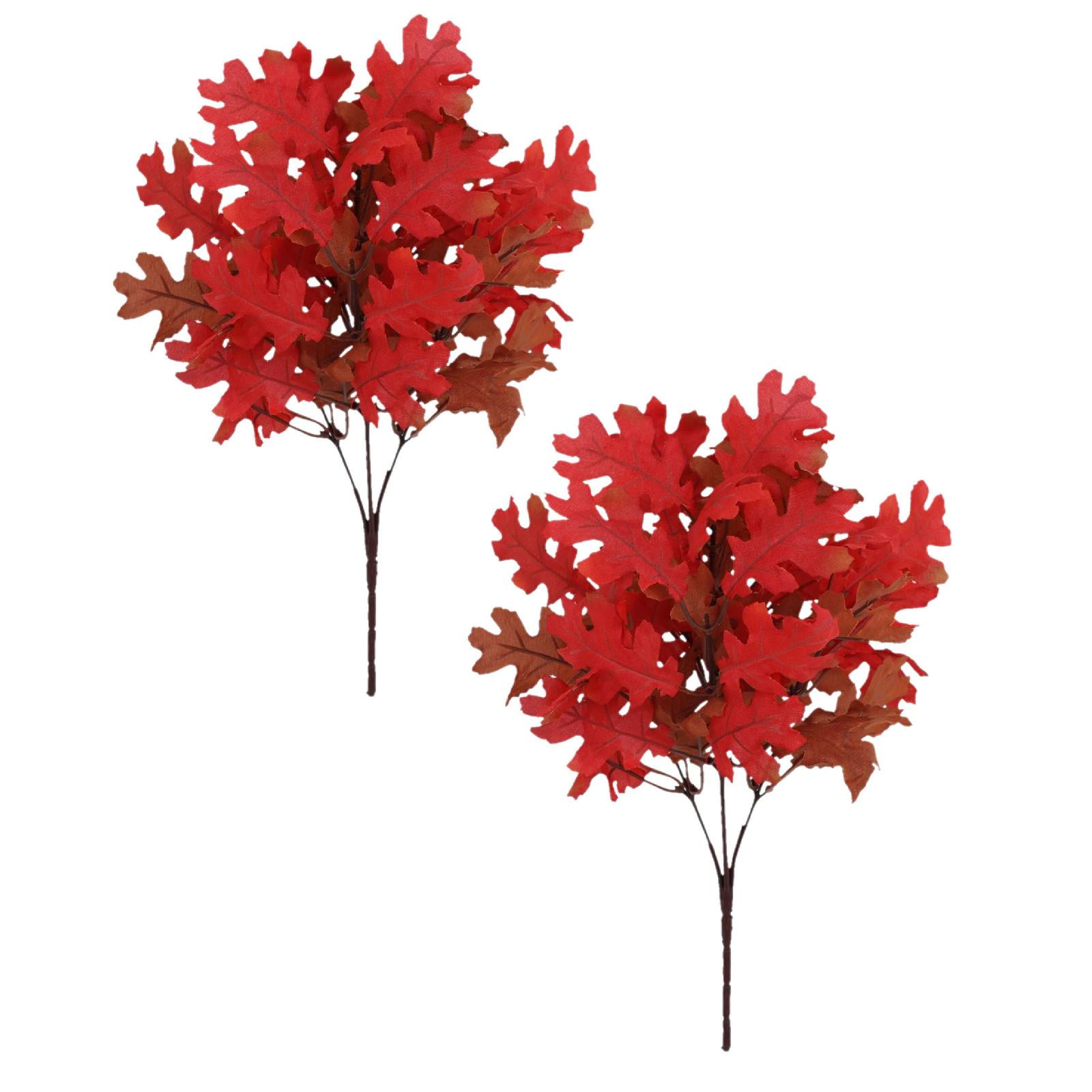 Ayprnig Fake Flowers Fall Leaf Decor Leaf Decor 2Pcs Artificial Maple ...