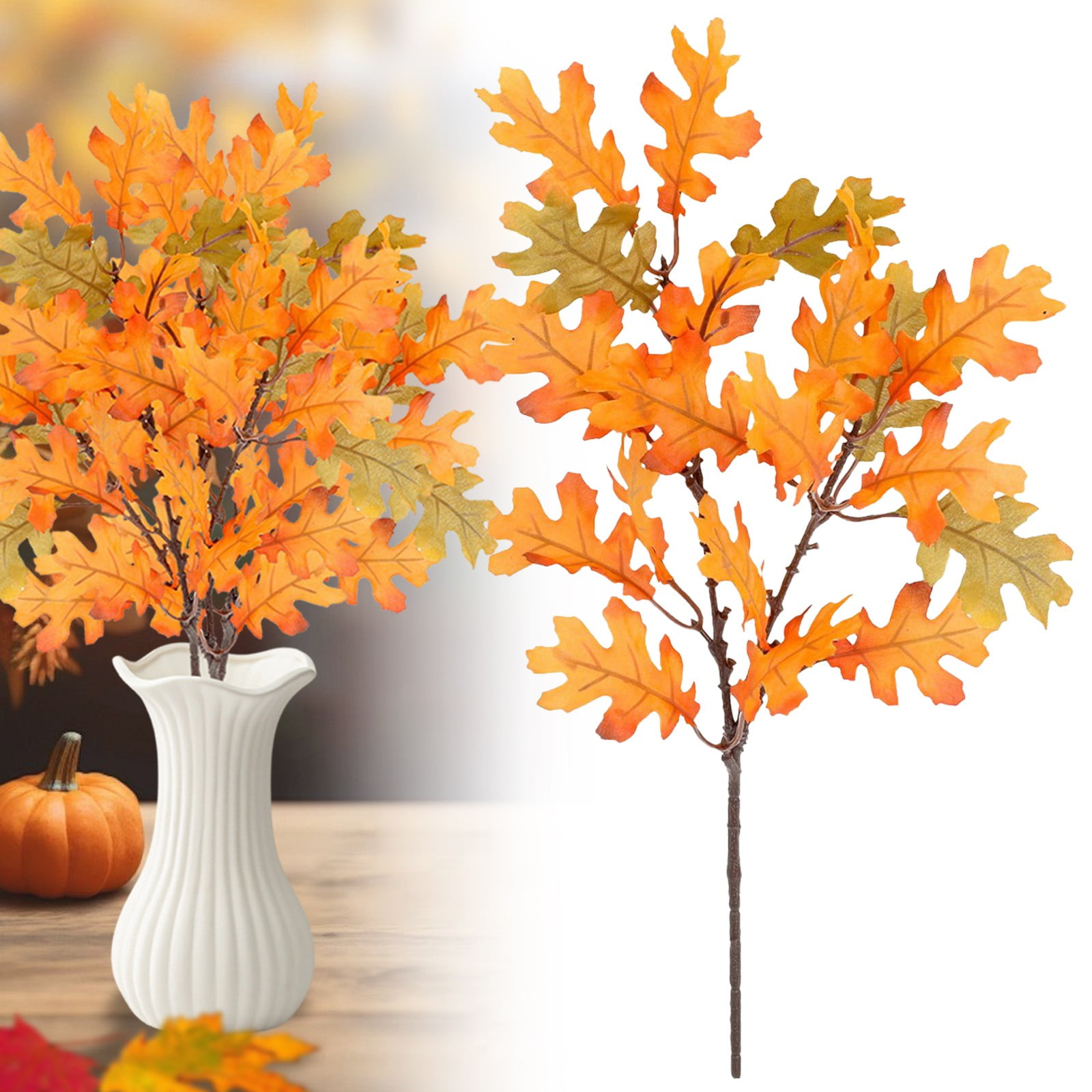 Ayprnig Fall Branches Fall Foliage Stems 21.6in Artificial Maple Leaves ...