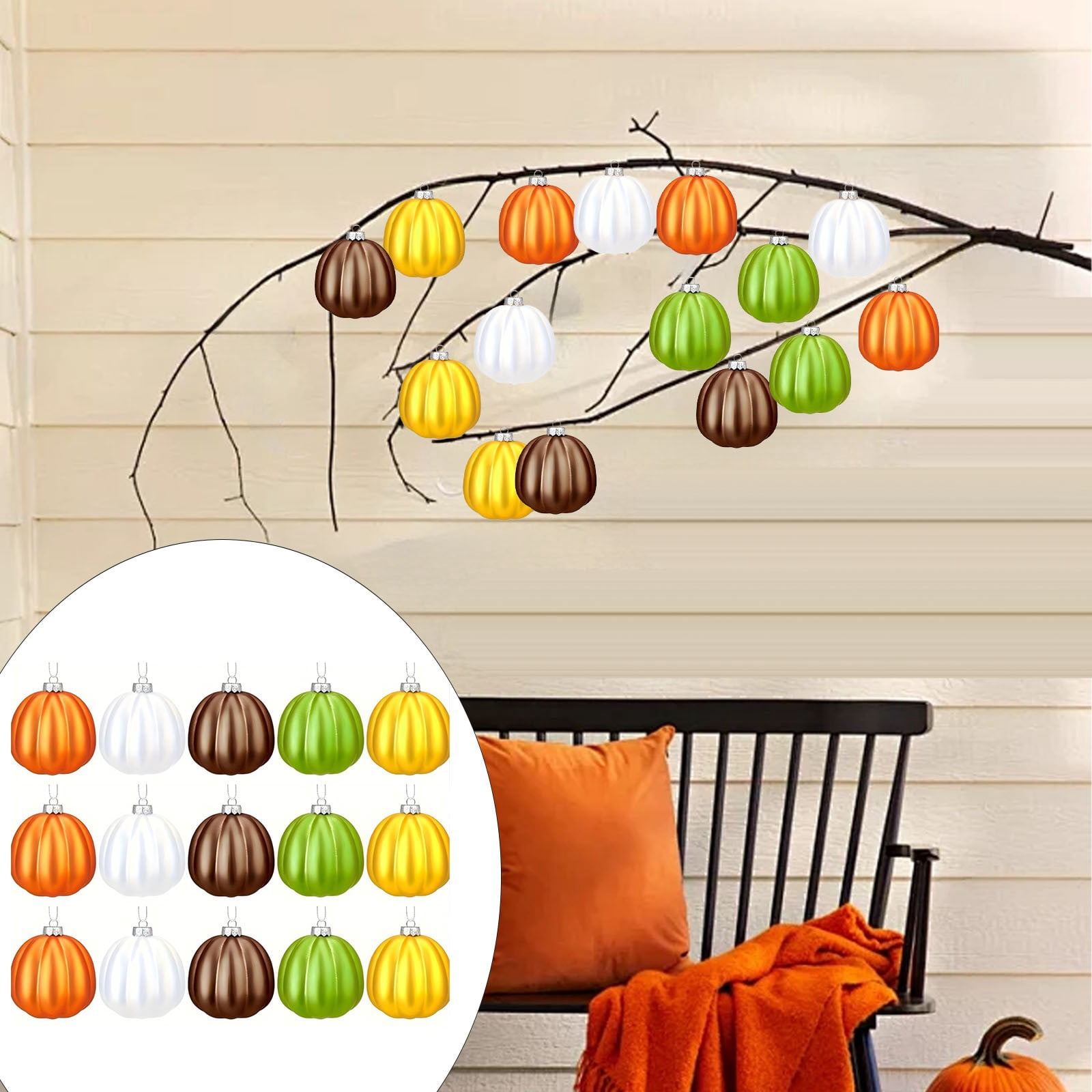 Ayprnig Pumpkin Ornaments For Tree Fall Christmas Tree Decorations ...