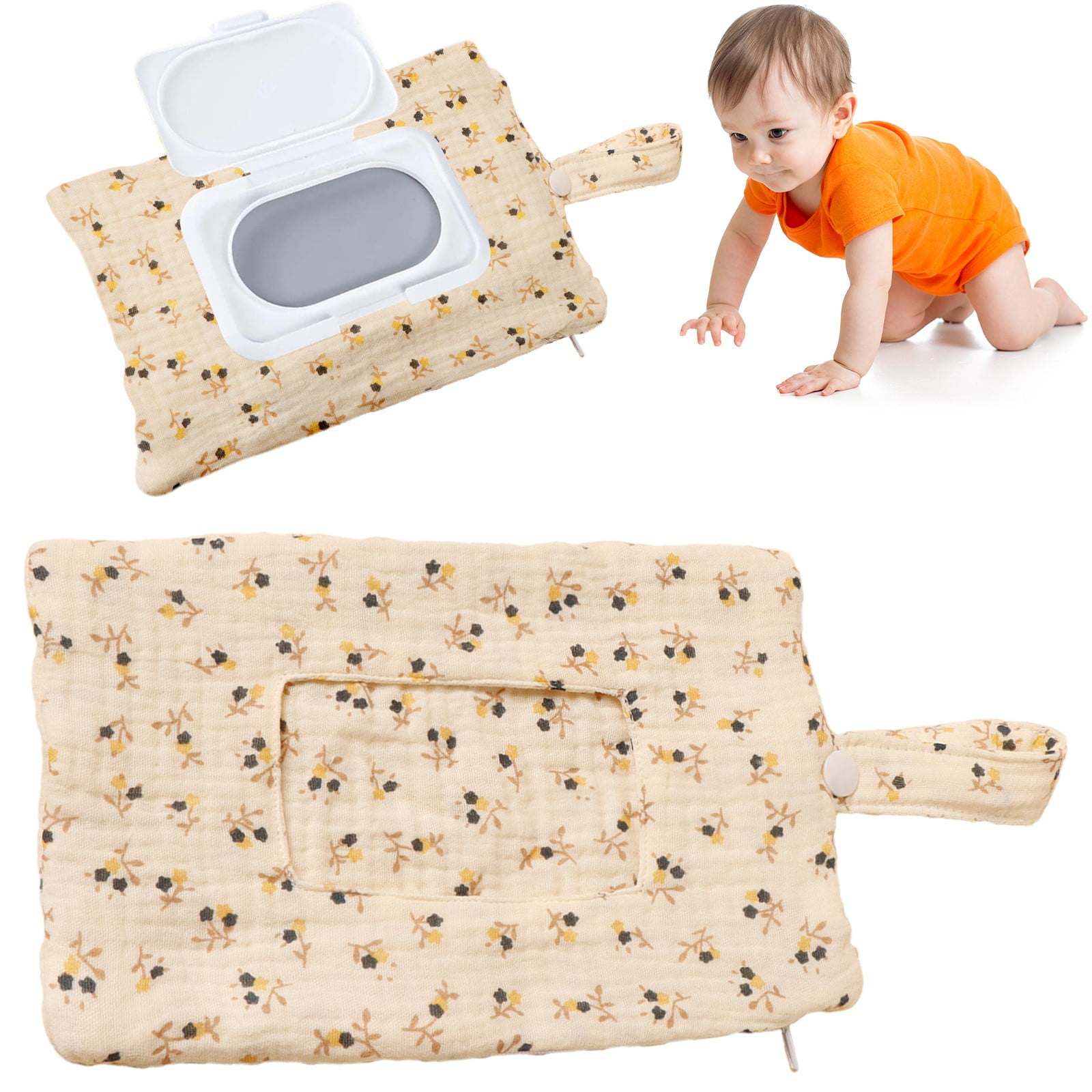Ayprnig Travel Wipes Case Baby Wipe Dispenser Diaper Dispenser Portable ...