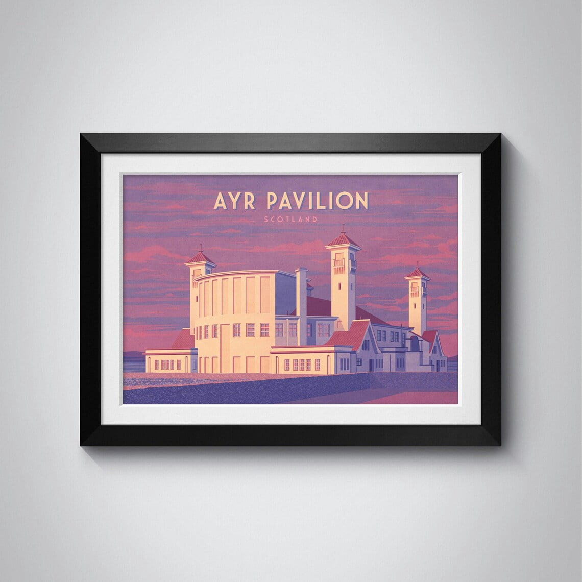 Ayr Pavilion Scotland Nightclub 90S Rave Venue Art Poster, Unframed ...