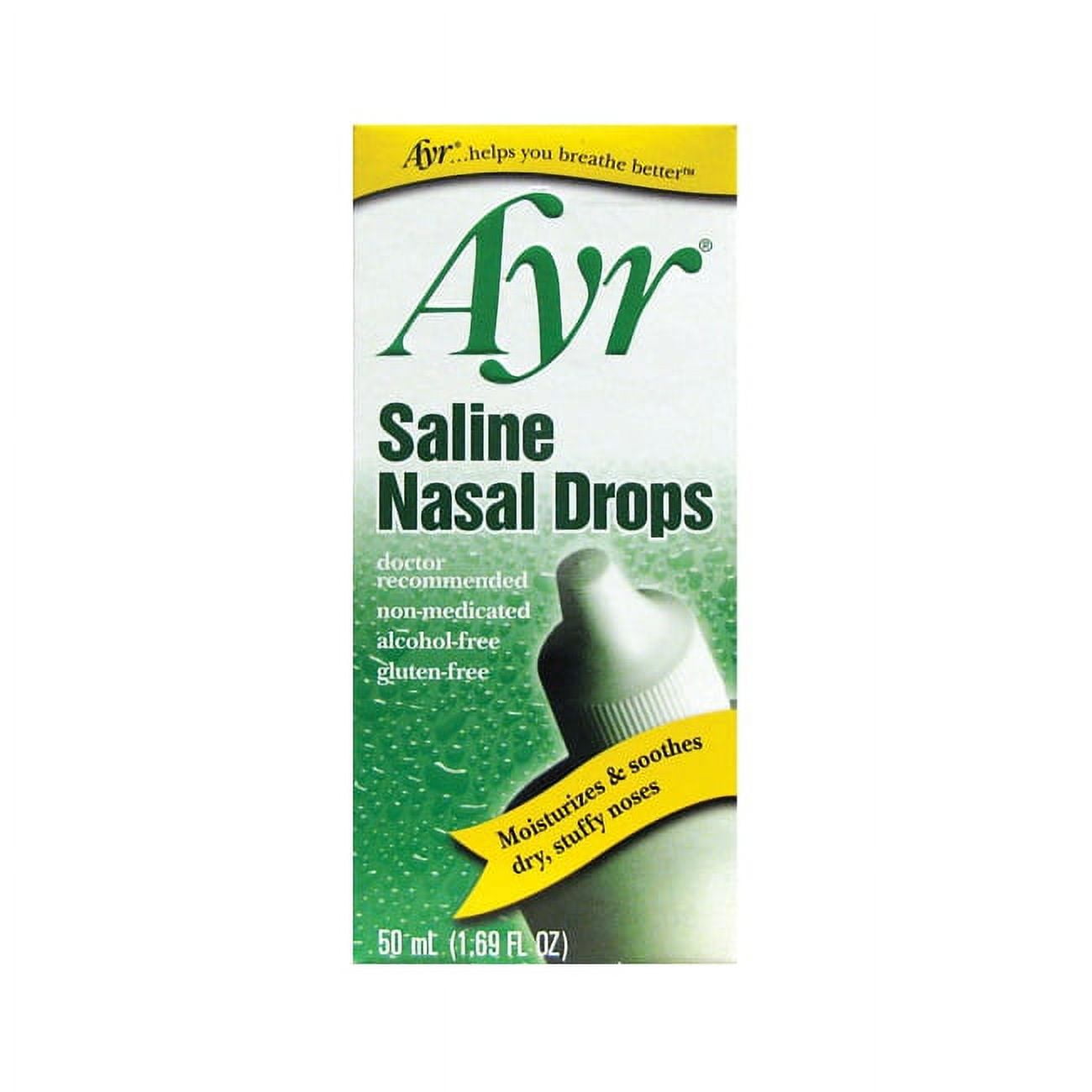 Ayr Saline Nasal Drops - 1.69 oz - Walmart.com