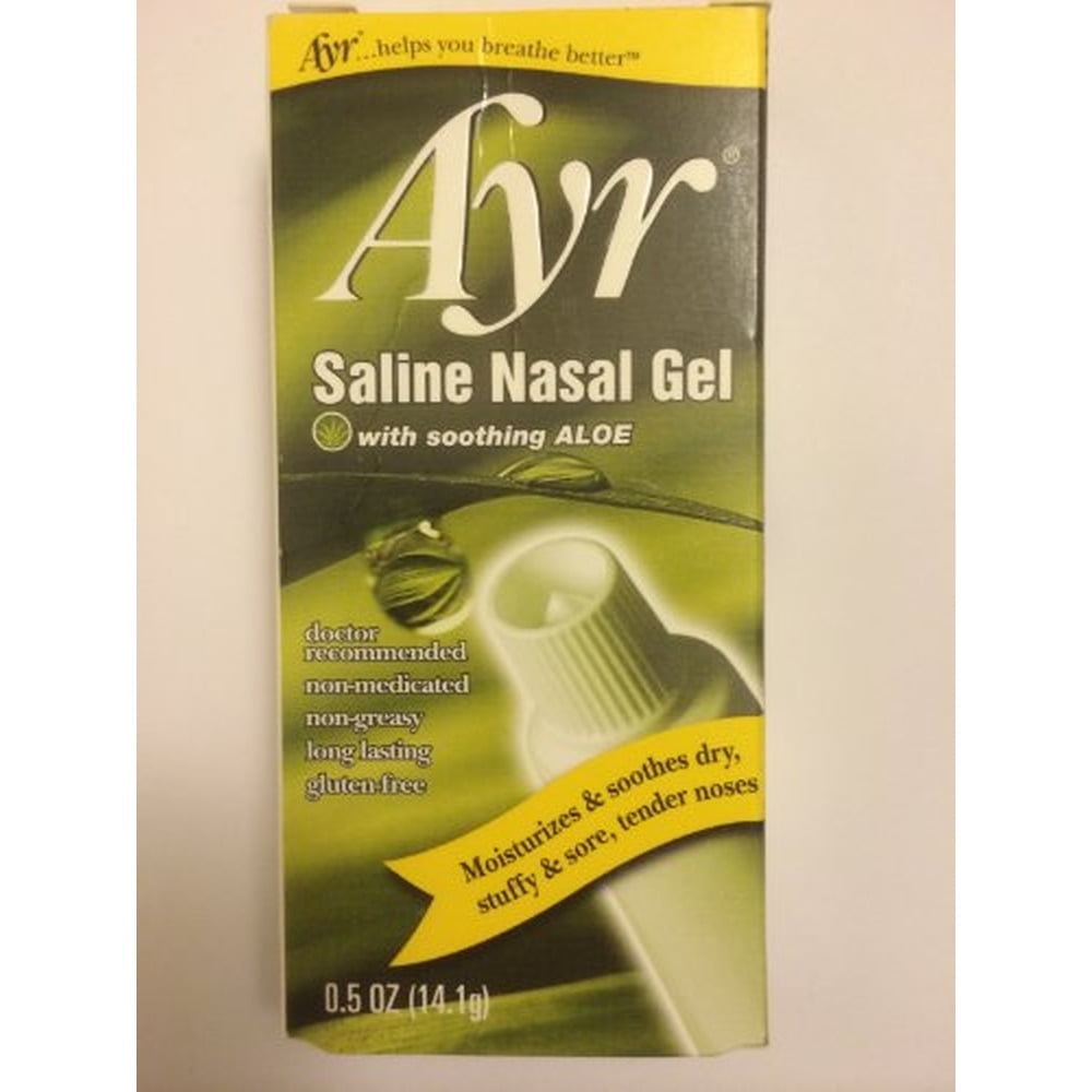 Ayr Saline Nasal Gel, With Soothing Aloe, (Pack of 6) - Walmart.com