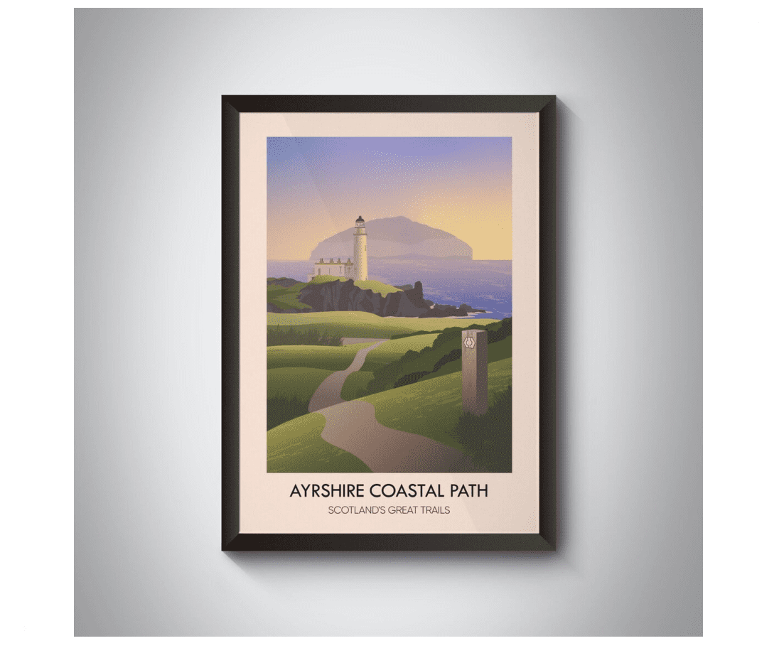 Ayrshire Coastal Path Poster Scotland'S Great Trails Mull Of Galloway ...