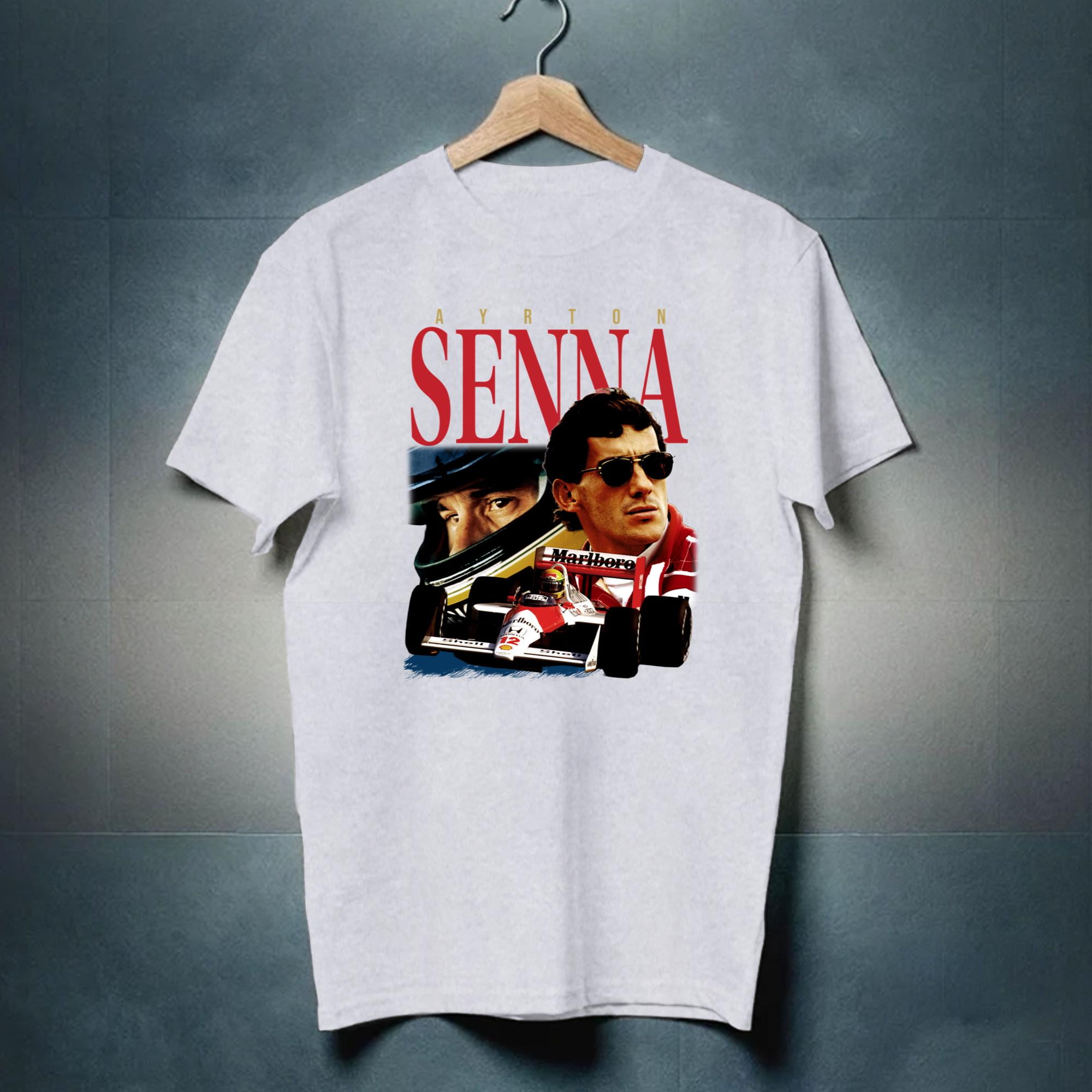 Ayrton Senna 90s Racing Retro Vintage Bootleg Unisex Classic T-Shirt-TH537 - Walmart.com