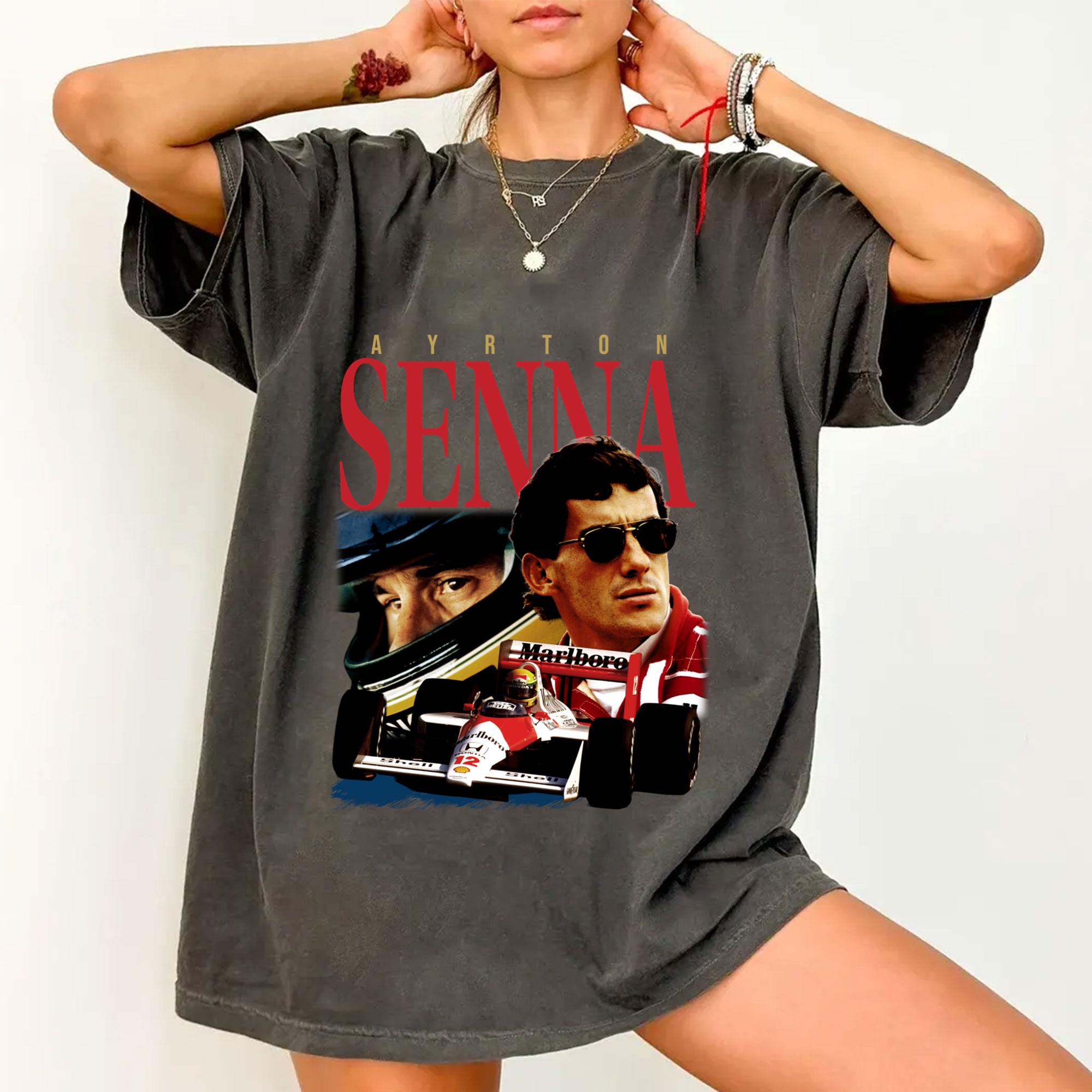 Ayrton Senna 90s Racing Retro Vintage Bootleg Unisex Classic T-Shirt - Walmart.com
