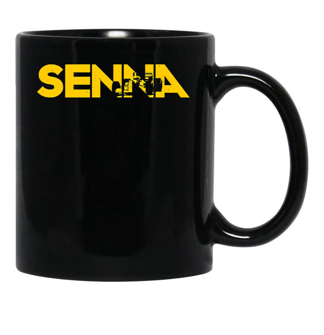 Ayrton Senna Classic Black Coffee Mug, Gift Coffee Mug - Walmart.com