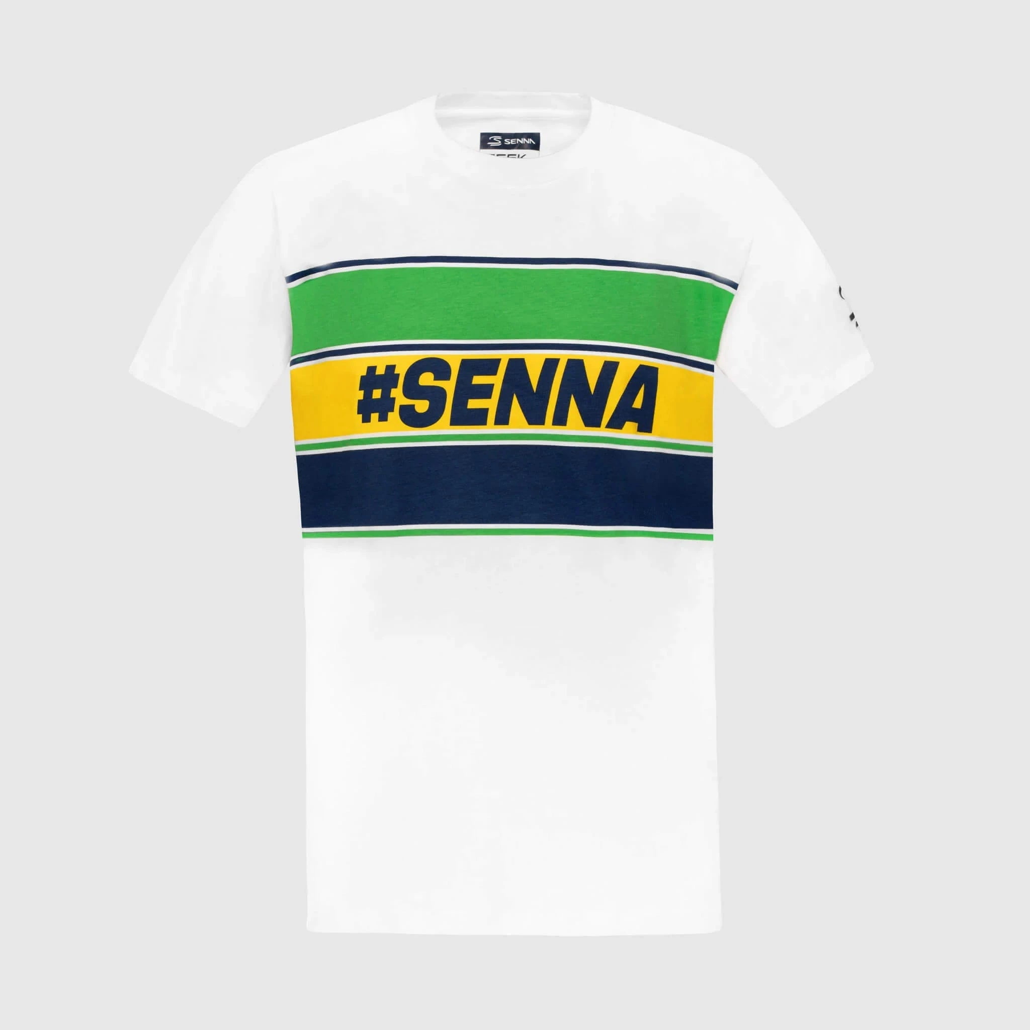 Ayrton Senna F1 Men's #Senna T-Shirt - Blue/Yellow/White - Walmart.com