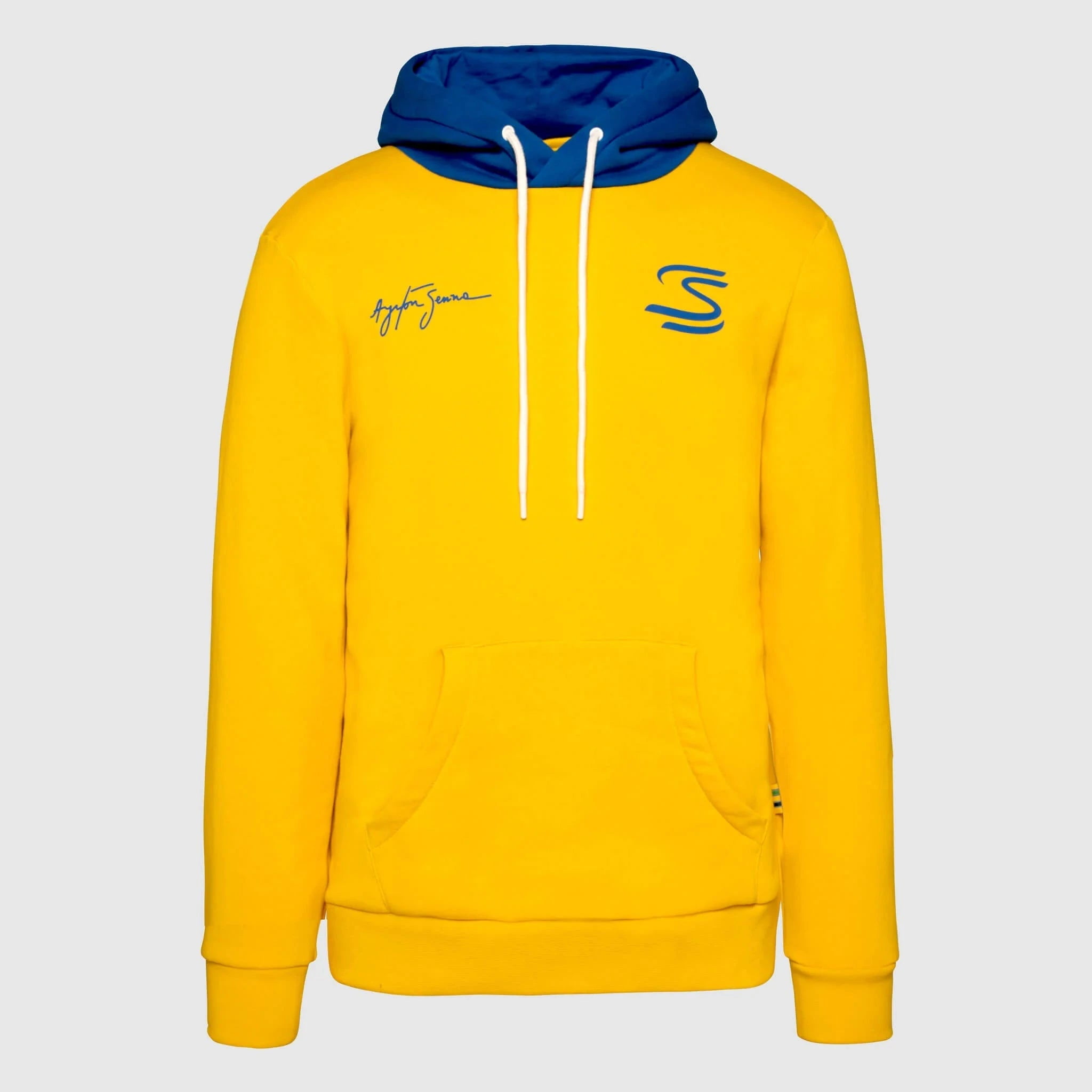 Ayrton Senna F1 Seek Your Truth Circle Hoodie - Gray Marle/Yellow ...