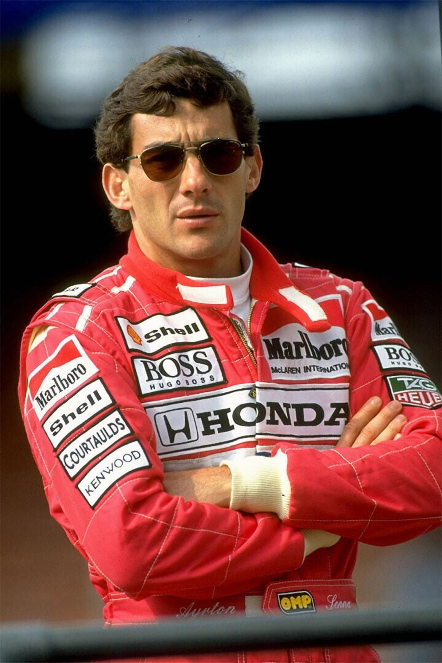 Ayrton Senna F1 Super Racing Car Superstar Race Driver Wall Poster - 12x18 Inch Laminated Poster ...