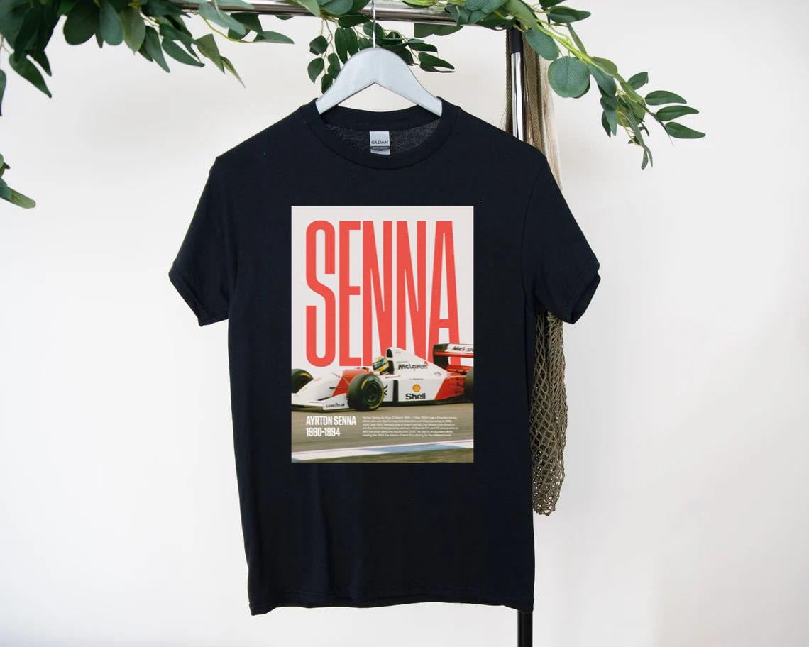 Ayrton Senna F1 T-Shirt Monaco Racing Tribute Edition, for men & women, up to size 5XL - Walmart.com