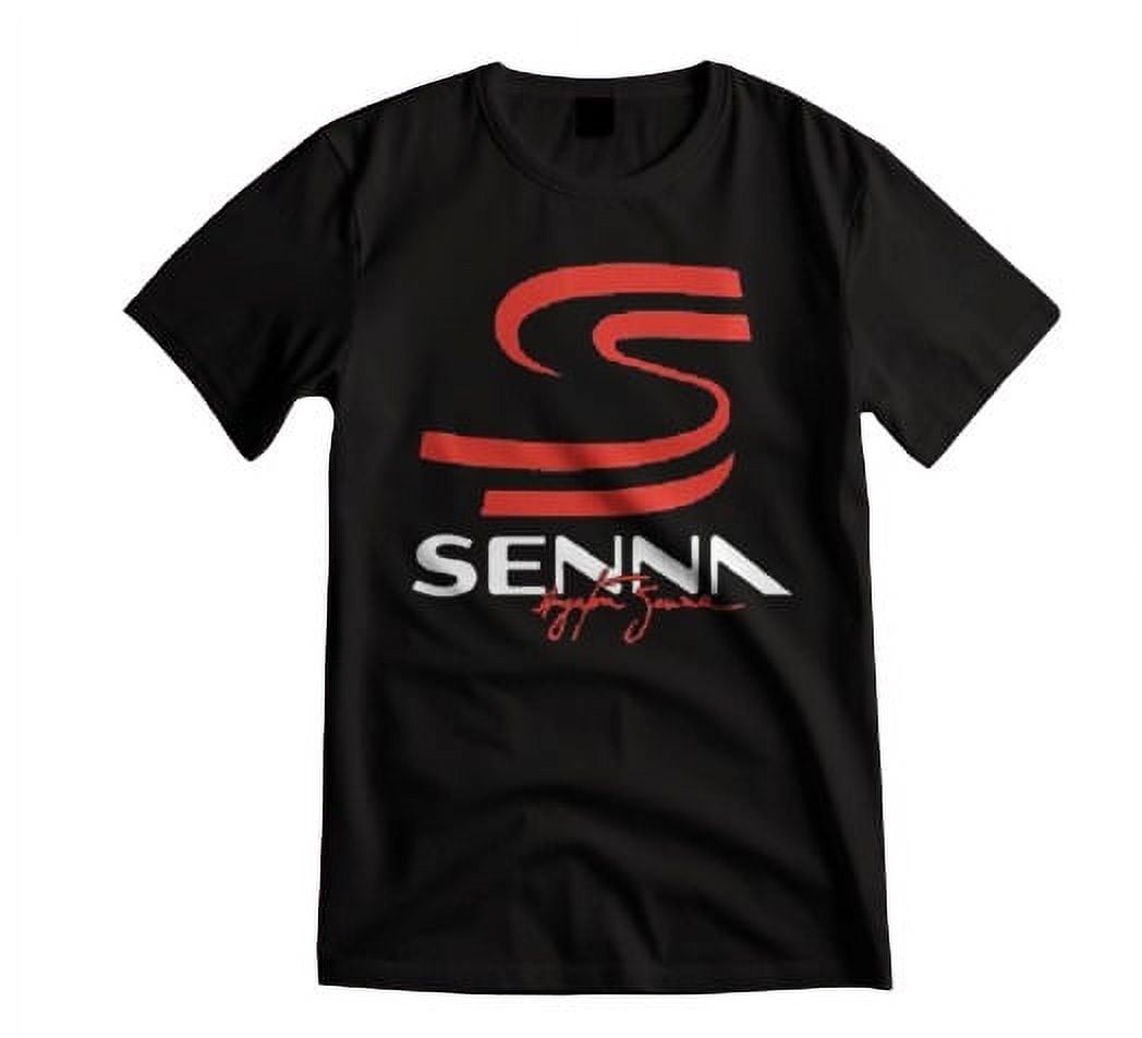Ayrton Senna Logo Black T-Shirt Size S - 5XL - Walmart.com