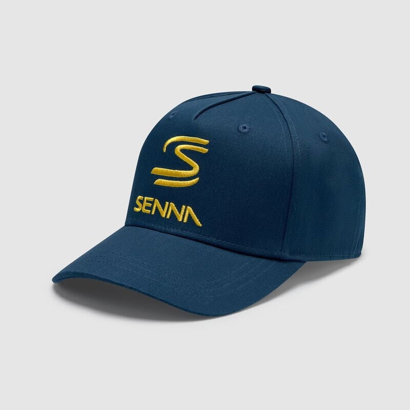 Ayrton Senna Logo Hat - White/Blue - Walmart.com