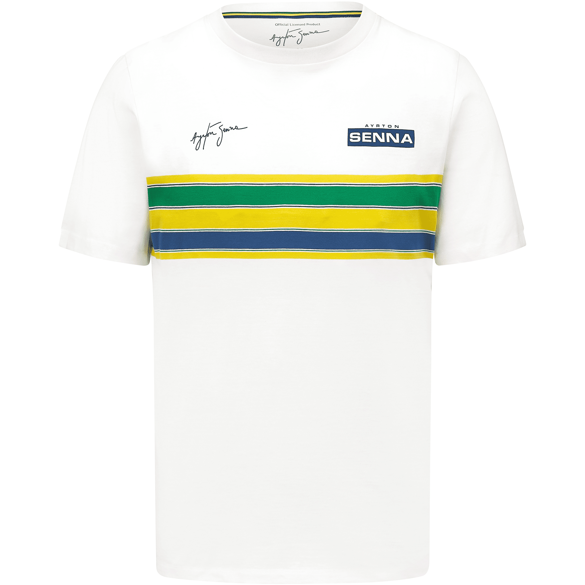 Ayrton Senna Men's Helmet Striped T-Shirt - Walmart.com