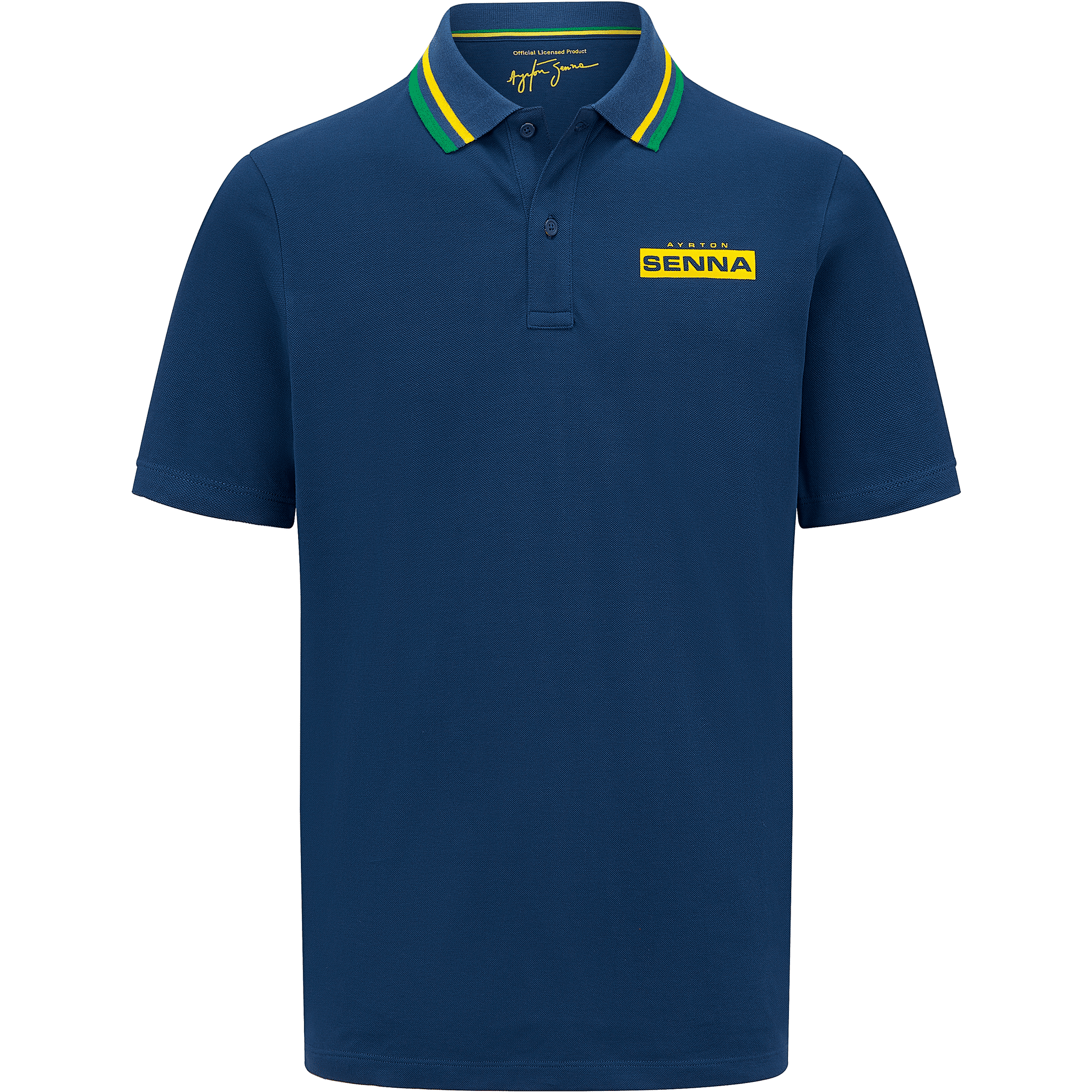 Ayrton Senna Men's Logo Polo Shirt - Walmart.com