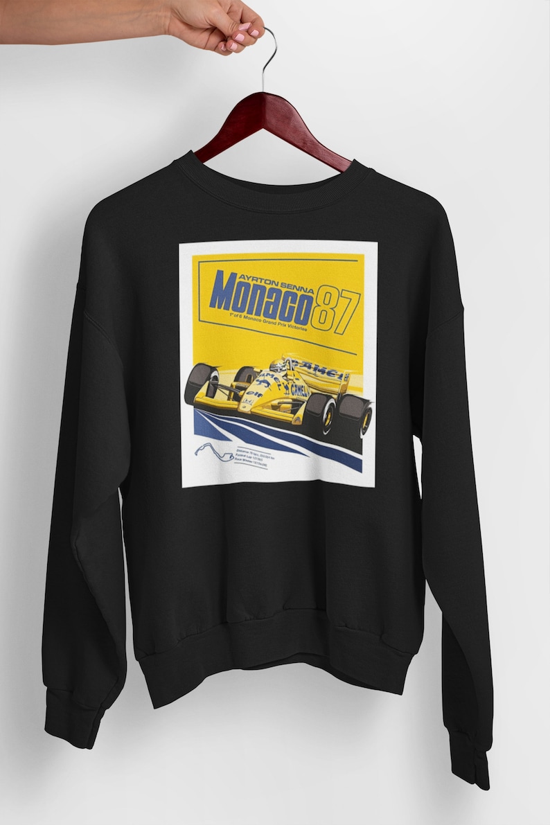 Ayrton Senna , Monaco Grand Prix, Monaco Race, Moto Gp Shirt, Grand Prix Shirt,Ayrton Senna 1987 ...