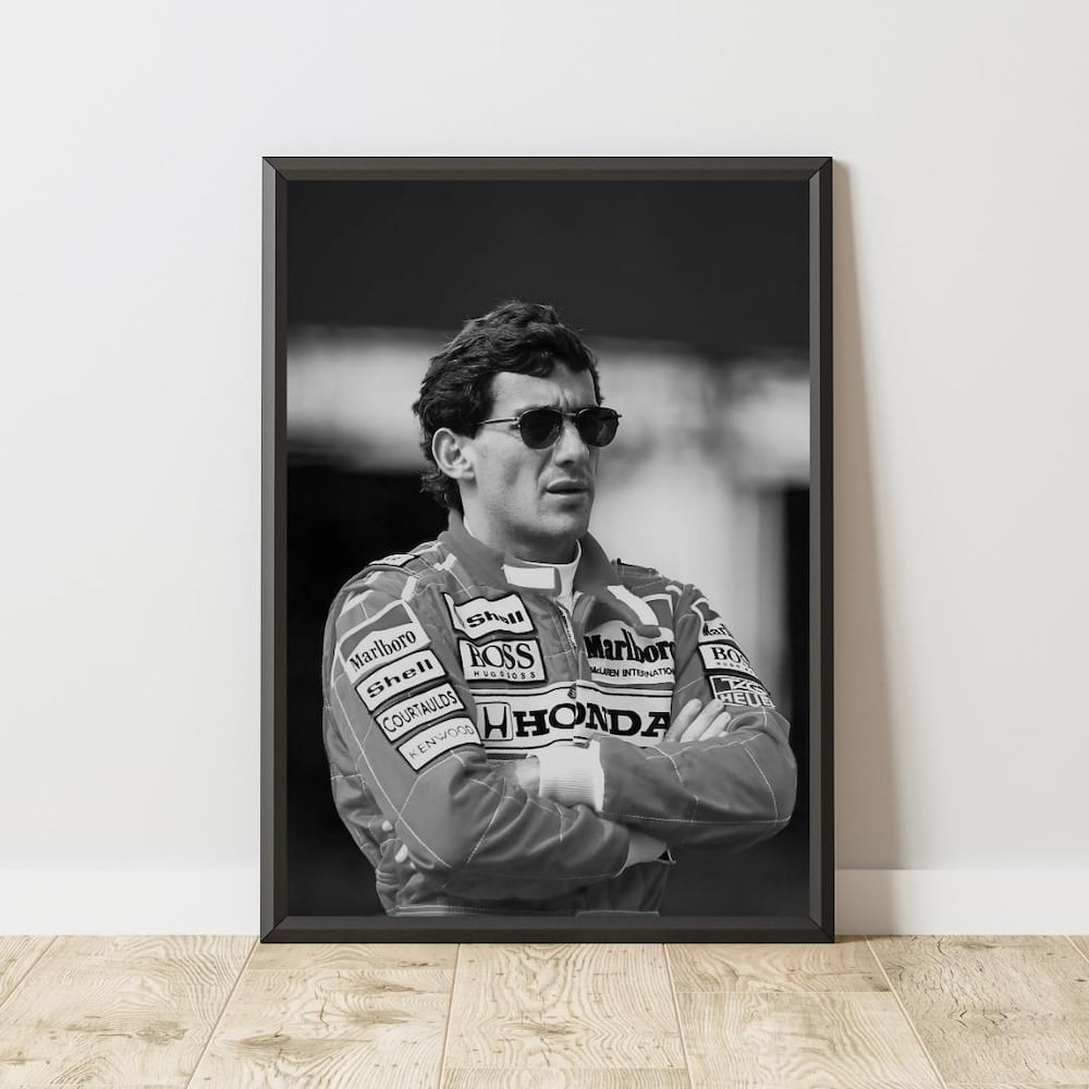 Ayrton Senna Poster, Ayrton Senna Print, Formula 1 Wall Art, Formula 1 ...